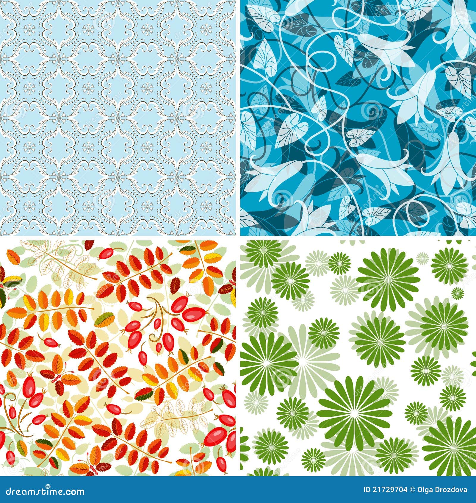 Set seamless patterns stock vector. Illustration of floral - 21729704 Set seamless patterns stock vector. Illustration of floral - 21729704
