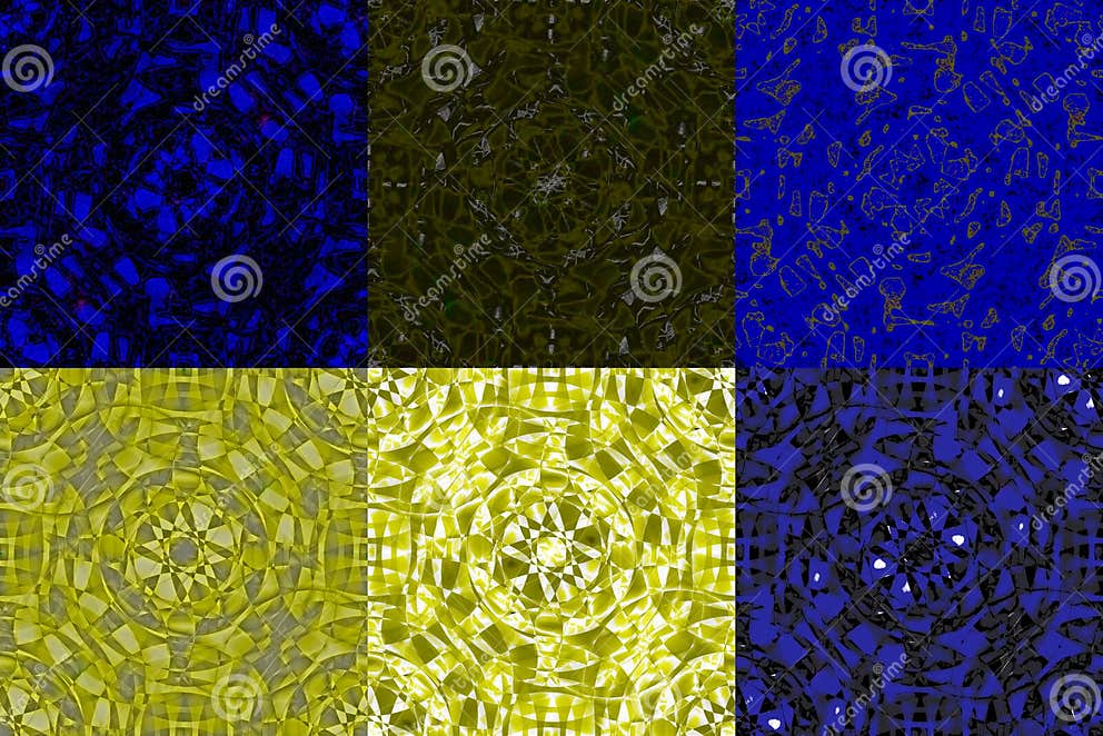 Set of Seamless Patterns, Abstract Backgrounds, Group 3 Item 9. Complex ...