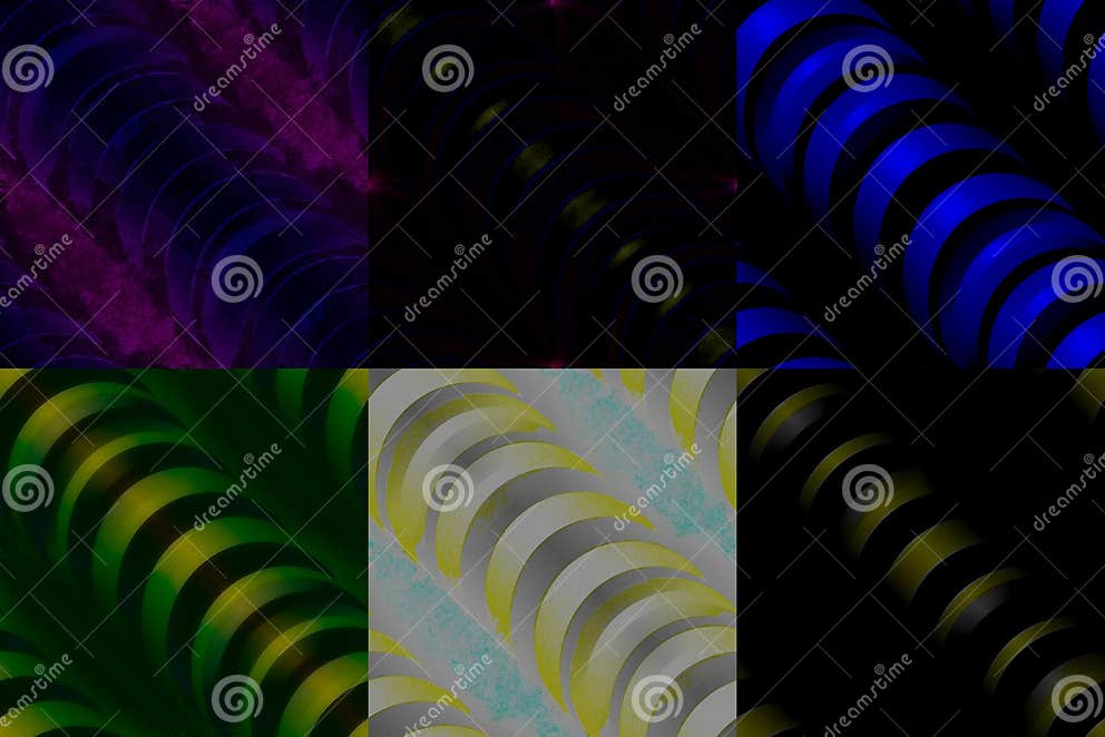 Set of Seamless Patterns, Abstract Backgrounds, Group 3 Item 6 ...