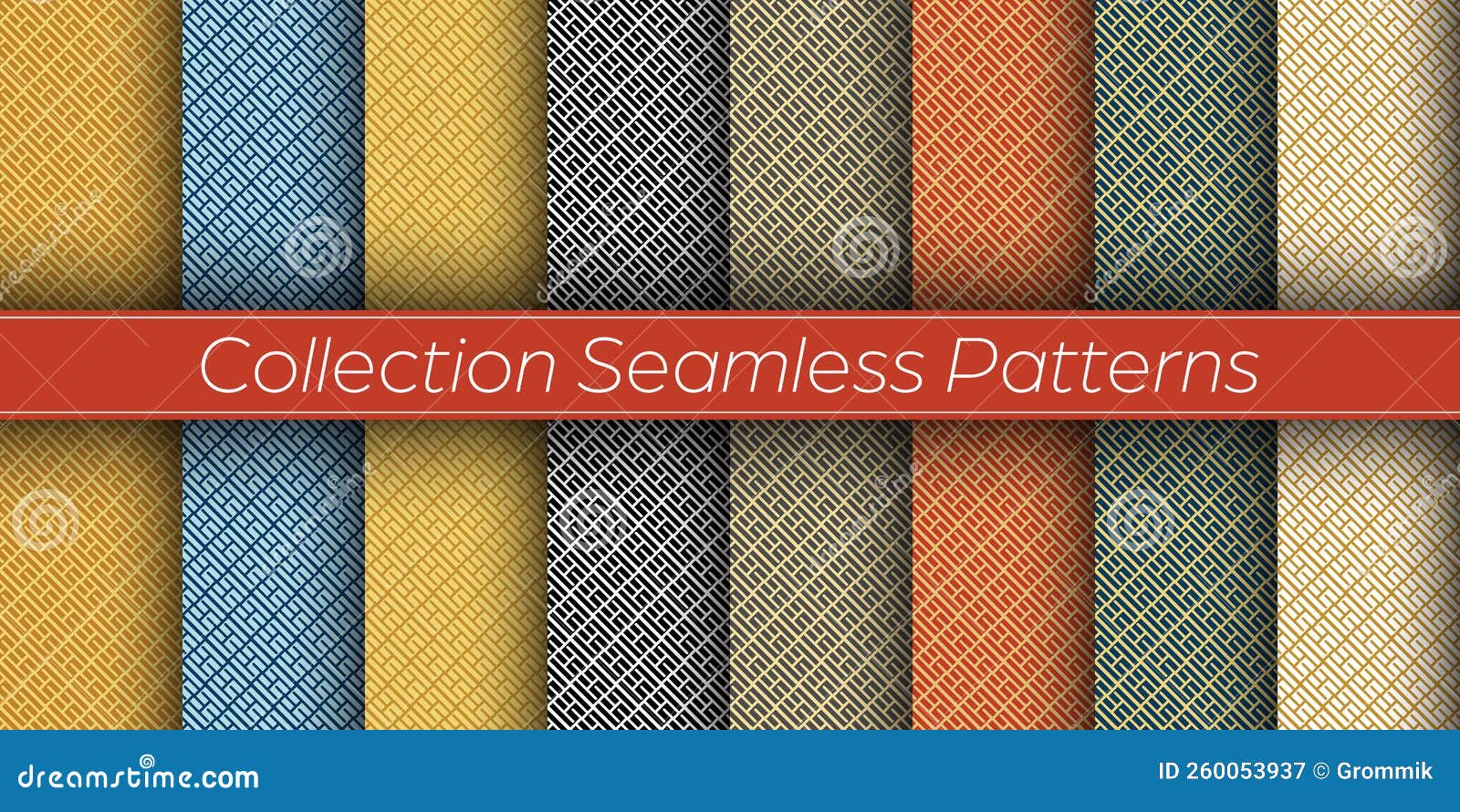 A Set of Seamless Patterns for Backgrounds, Banners, Advertising and ...