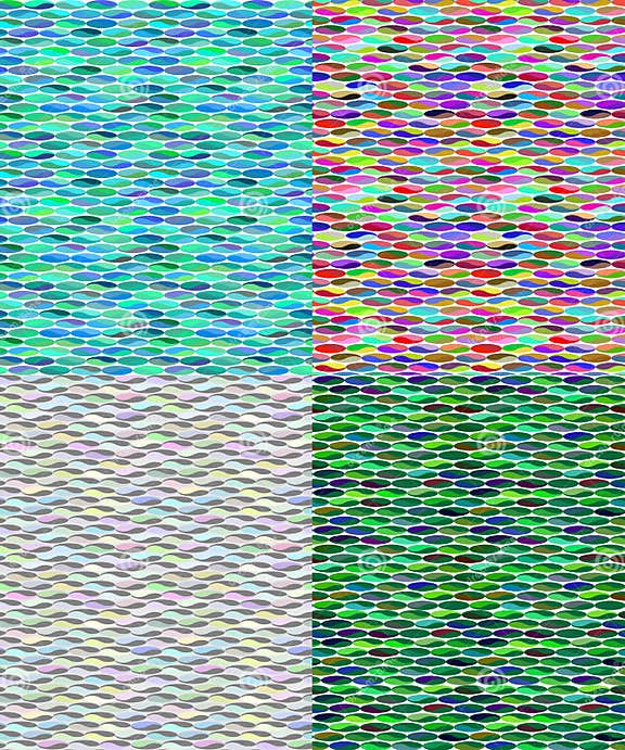 Set of Seamless Patterns with Different Color Shades Stock Vector ...