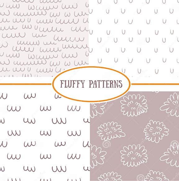 Set of seamless patterns stock vector. Illustration of centric - 53602986