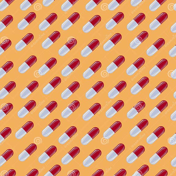 A Set of Seamless Patterns of Tablets, Pills, Pixels 1000by1000, Vector ...