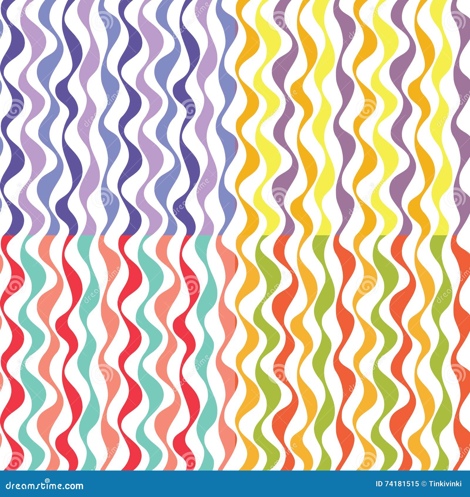 Set of Seamless Simple Wave Patterns. Stock Vector - Illustration of ...