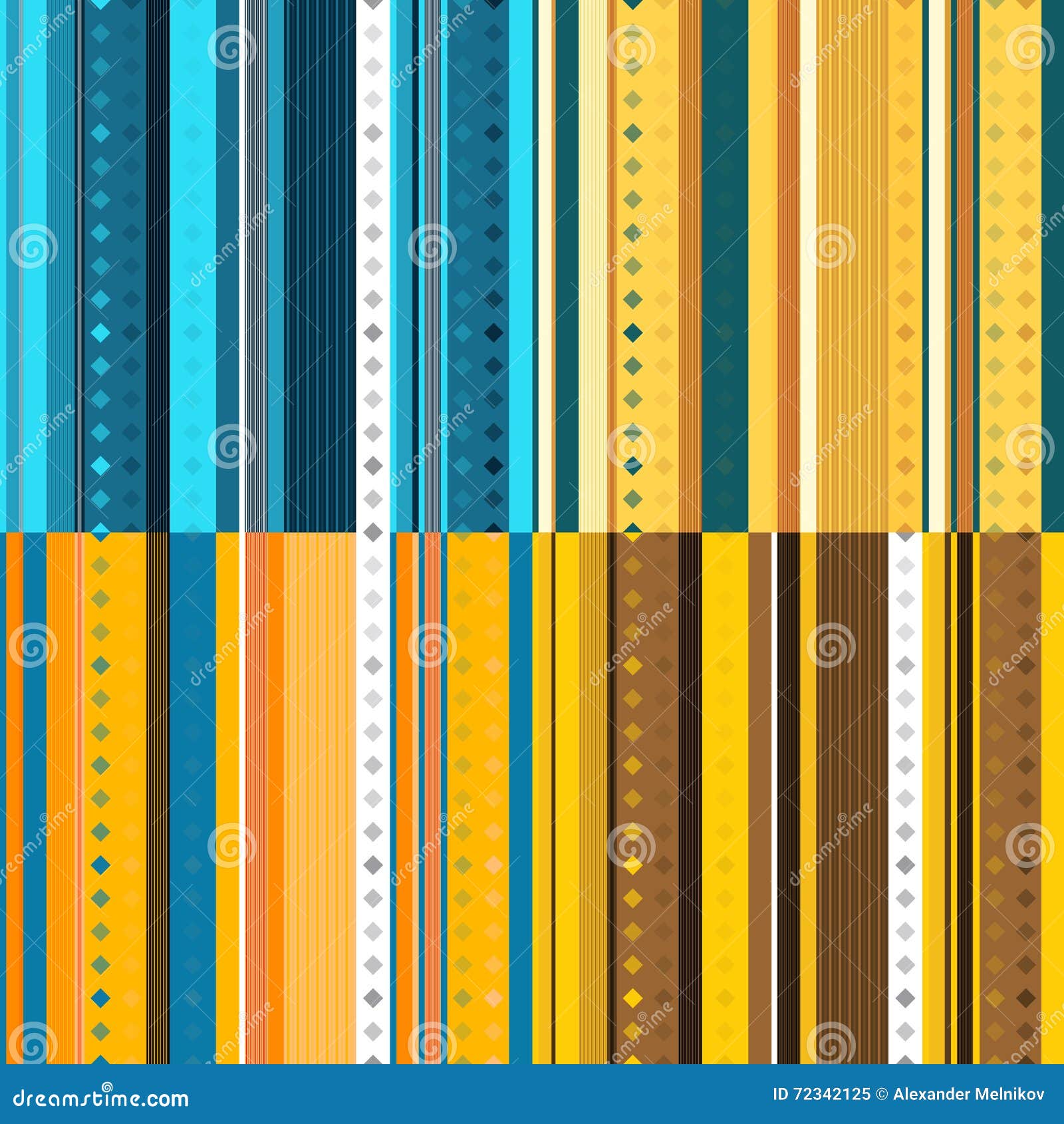 Set of Seamless Striped Pattern with Diamonds Suitable Stock Vector ...
