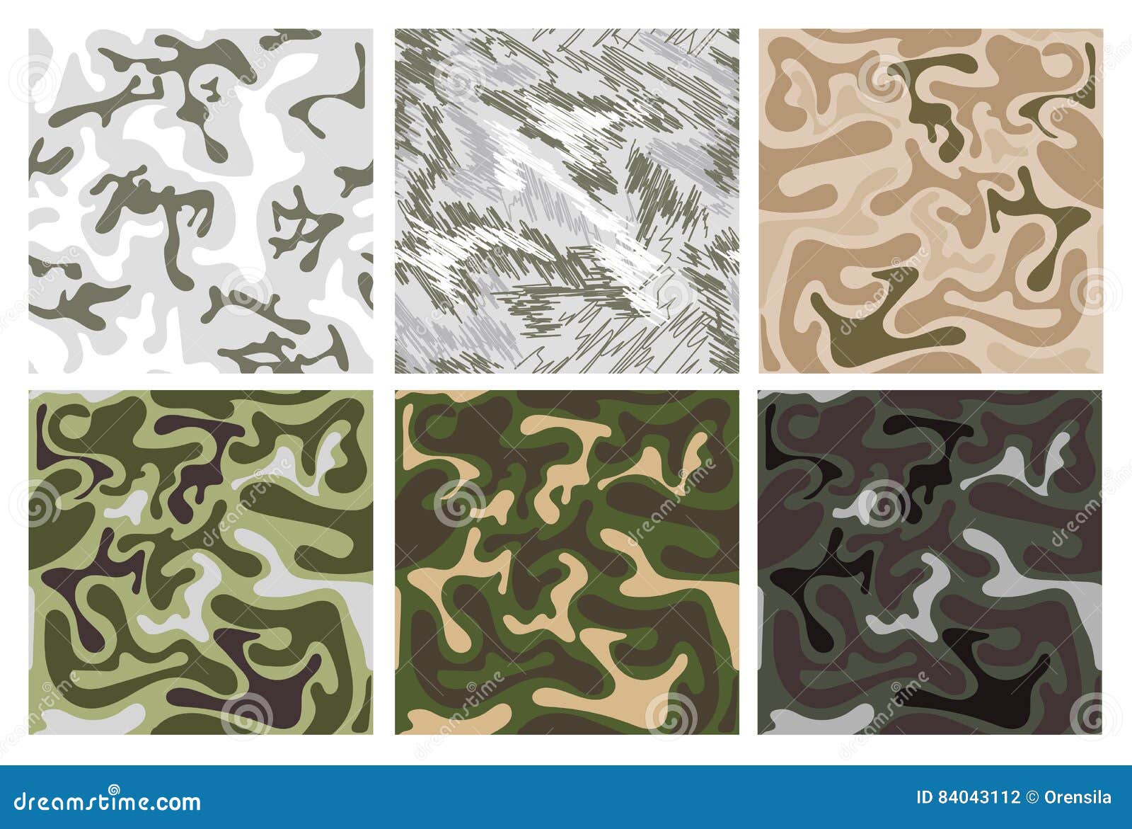 Set seamless texture khaki stock vector. Illustration of protective ...