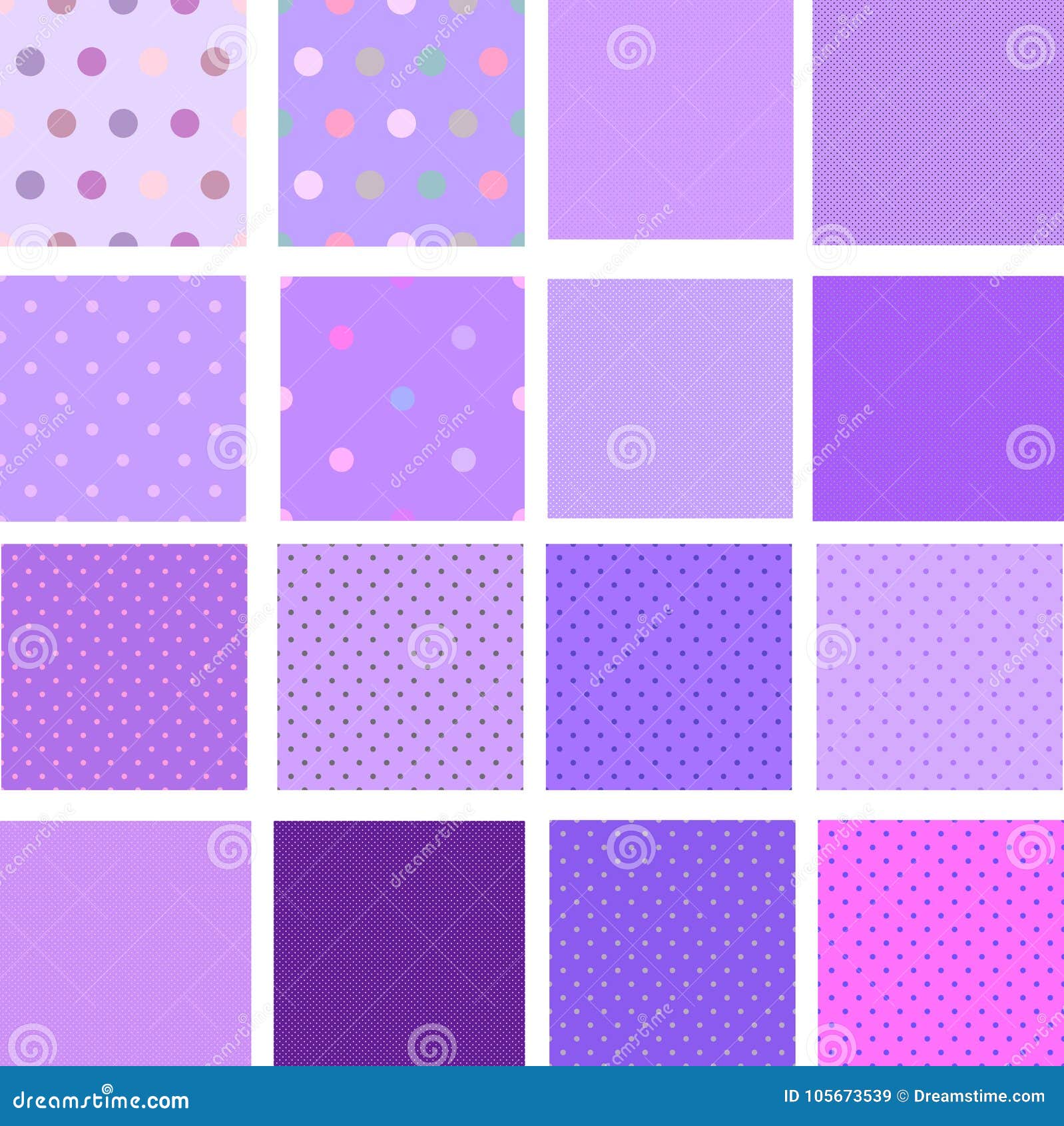 A Set of Seamless Texture with Small Circles Stock Vector ...