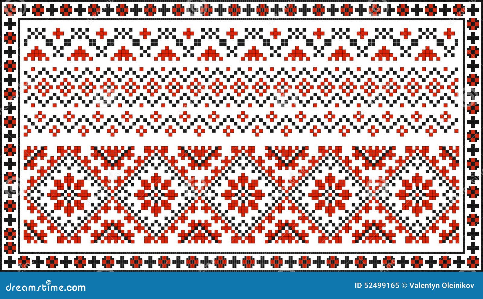 Set of Seamless Ukrainian Traditional Patterns Stock Vector ...
