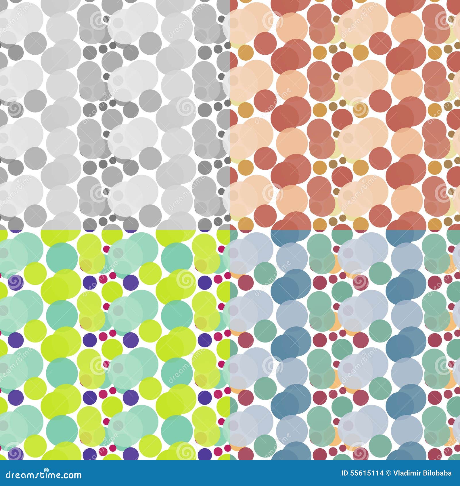 Set of Seamless Vector Patterns Stock Vector - Illustration of vector ...