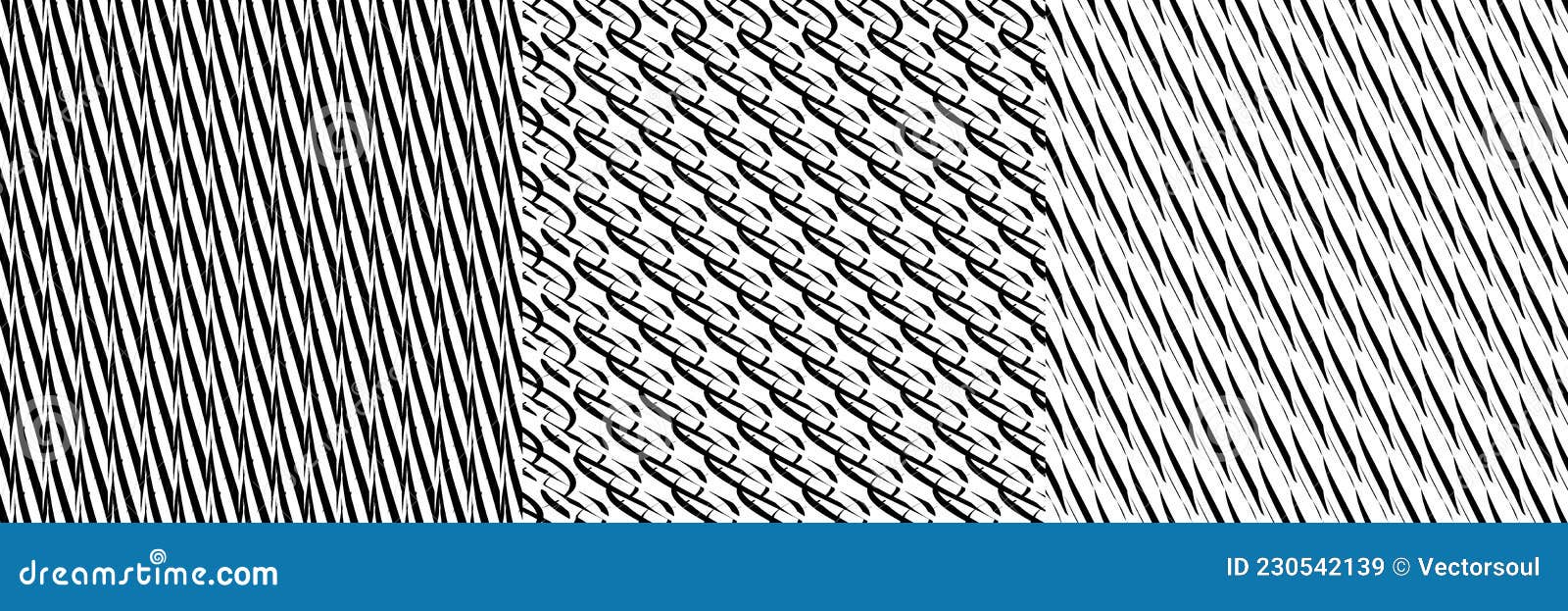 Set of 3 Seamlessly Repeatable, Repetitive Geometric Pattern ...