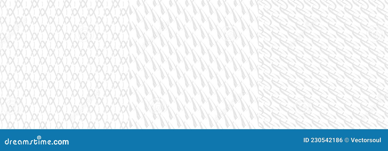 Set of 3 Seamlessly Repeatable, Repetitive Geometric Pattern ...