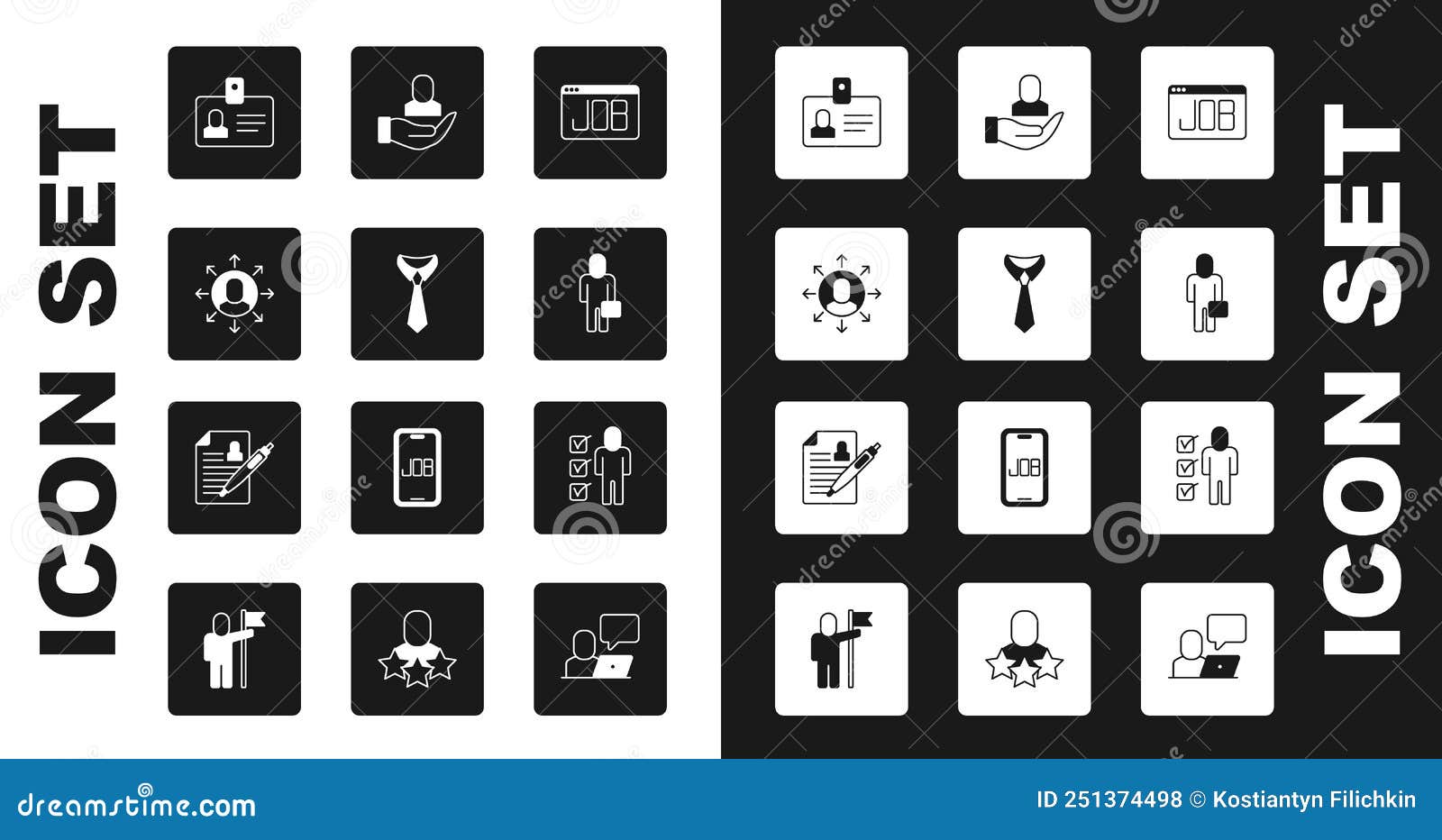 Set Search Job, Tie, Multitasking Manager Working, Identification Badge ... Set Search Job, Tie, Multitasking Manager Working, Identification Badge ...