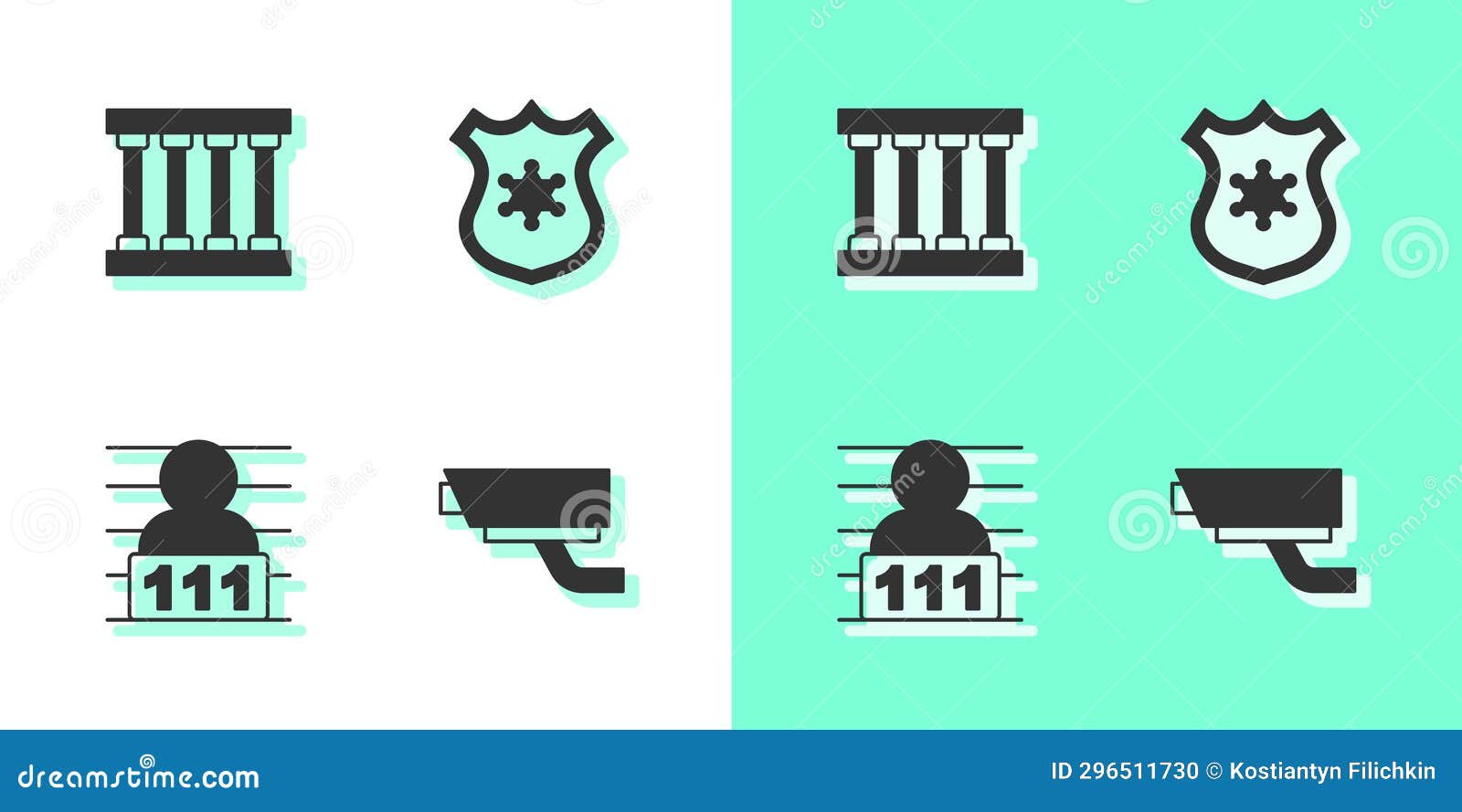 Set Suspect Criminal, Anonymous With Question Mark, Judge, Evidence Bag ...