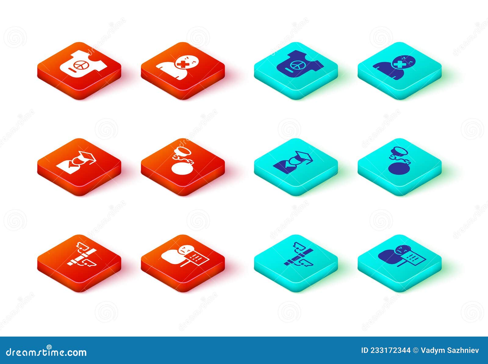 Set Security Camera, Protest, Graduate and Graduation Cap, Ball Chain ...