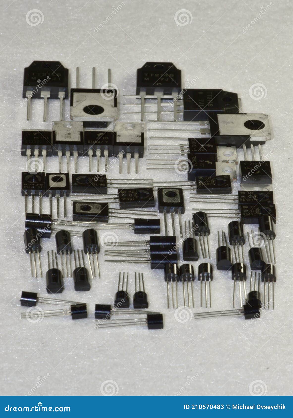 A Set of Semiconductor Triodes Located on a Plane in a Specific Order ...