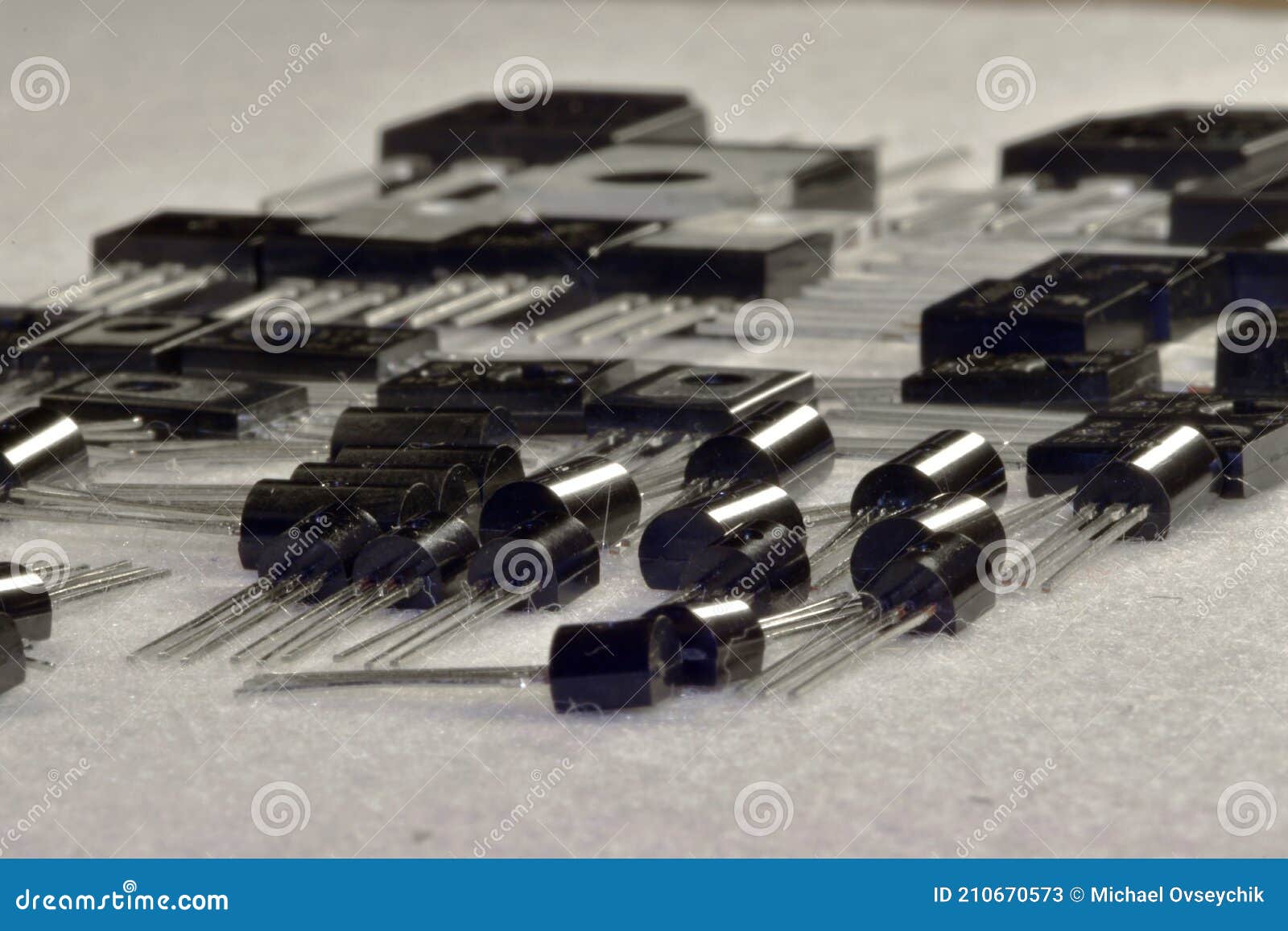 A Set of Semiconductor Triodes Located on a Plane in a Specific Order ...