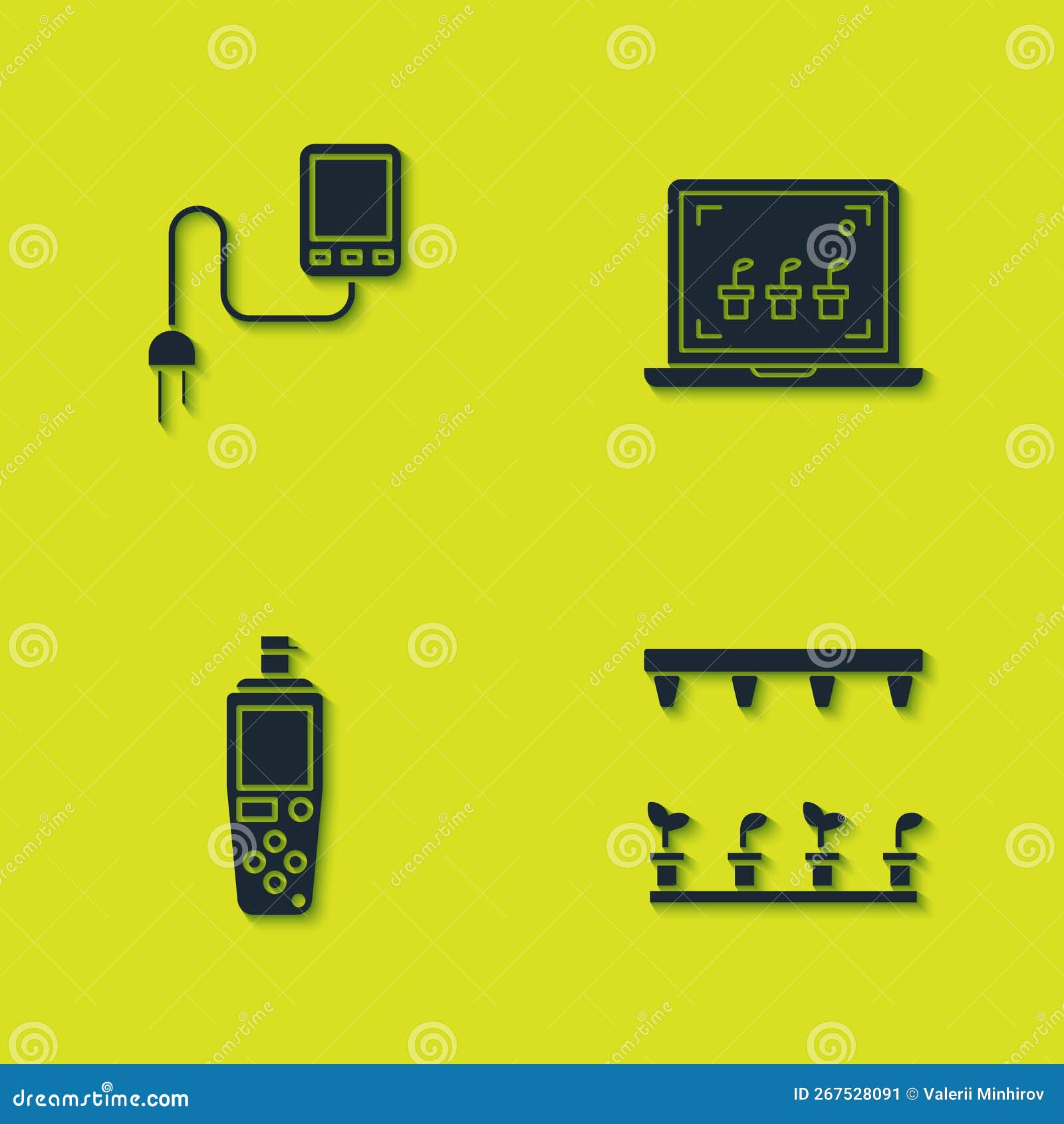 Set Sensor, Automatic Irrigation Sprinklers, Portable Sensor and Smart ...