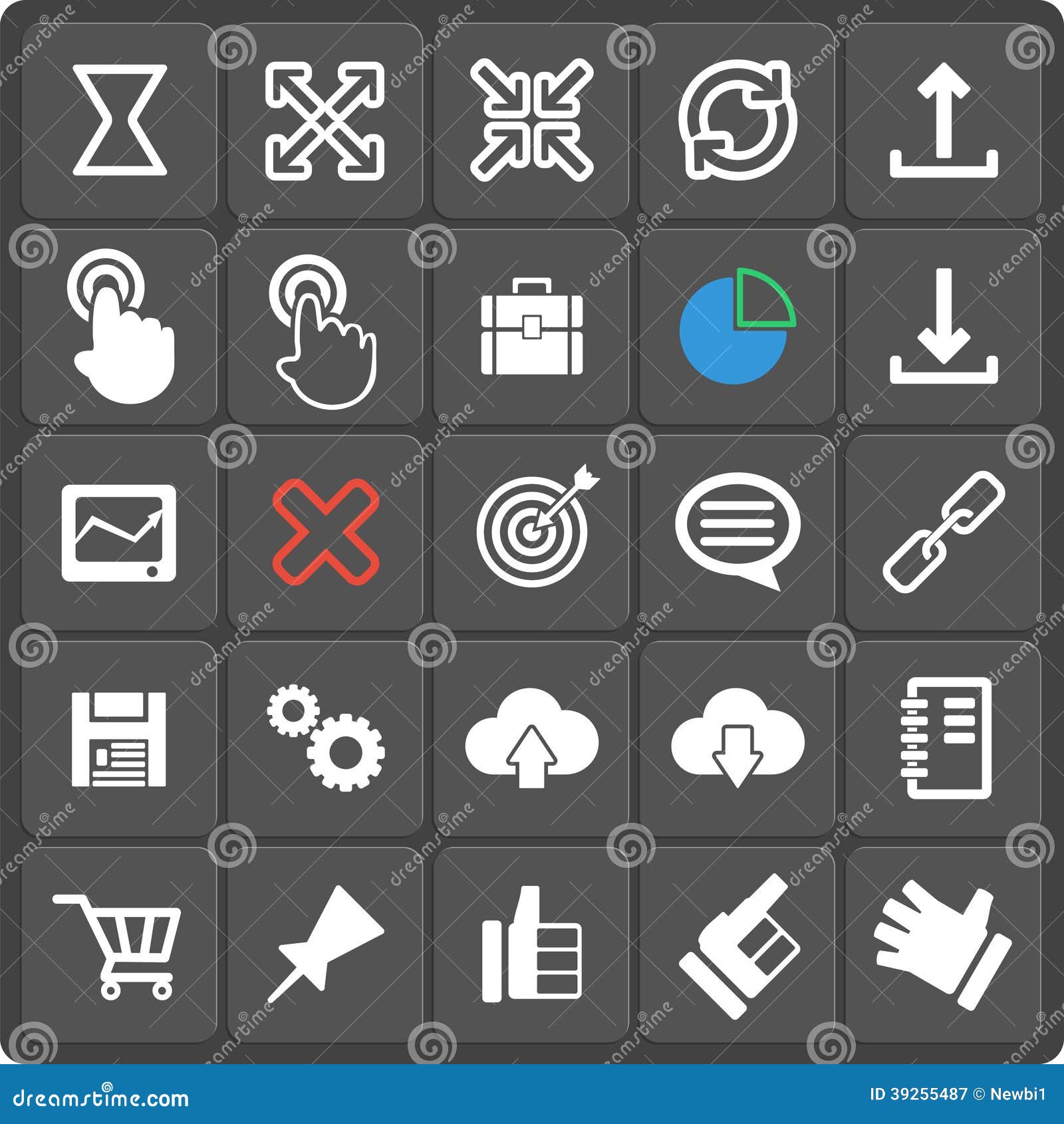 Set of 25 Seo Web and Mobile Icons. Vector. Stock Vector - Illustration ...