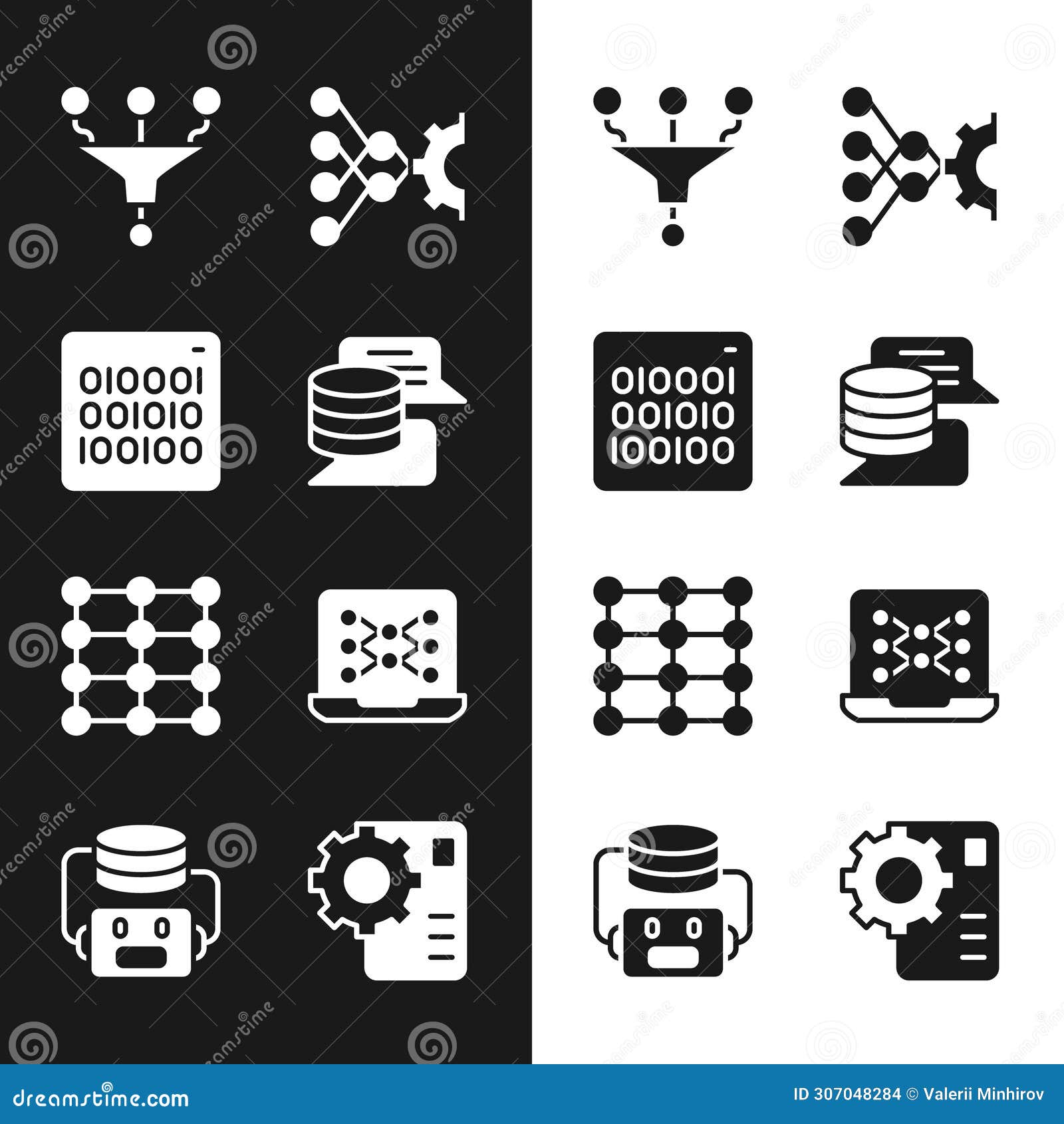 Set Server, Data, Binary Code, Funnel or Filter, Neural Network, and ... Set Server, Data, Binary Code, Funnel or Filter, Neural Network, and ...