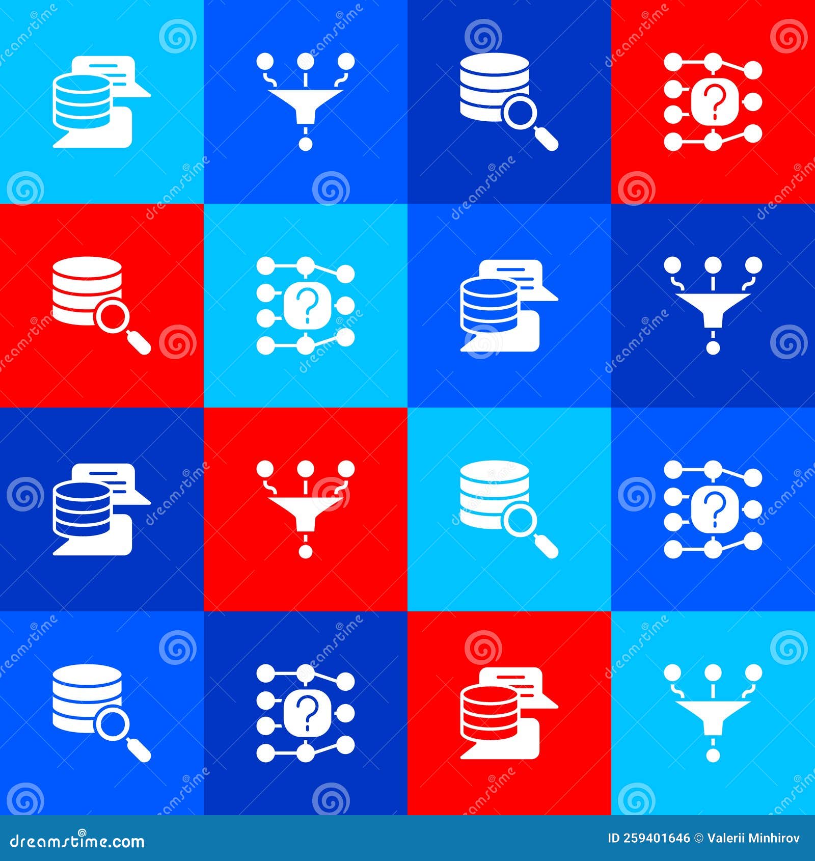 Set Server, Data, Funnel or Filter, and Neural Network Icon. Vector ... Set Server, Data, Funnel or Filter, and Neural Network Icon. Vector ...
