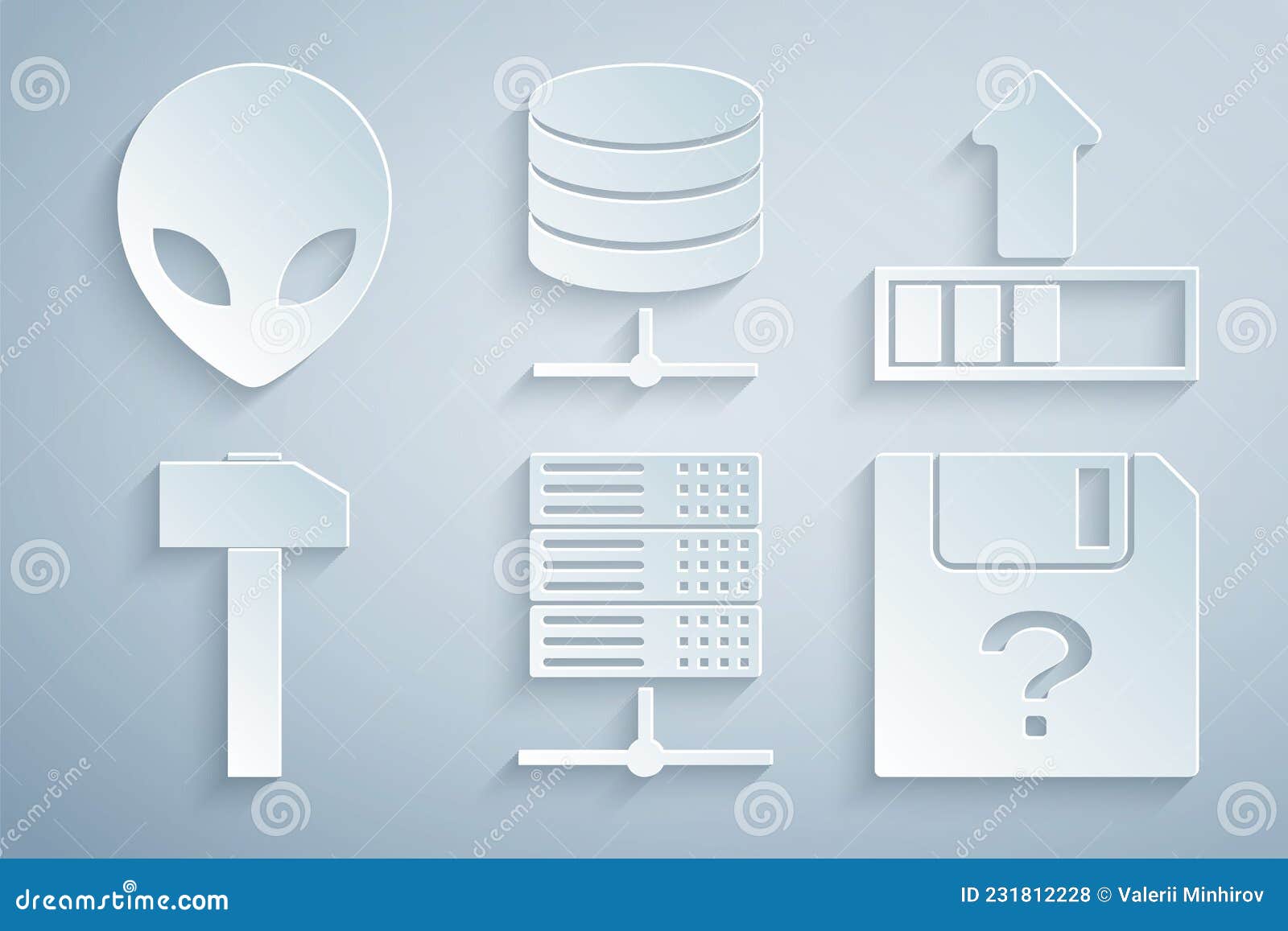 Set Server, Data, Web Hosting, Loading, Hammer, Unknown Document, and ... Set Server, Data, Web Hosting, Loading, Hammer, Unknown Document, and ...