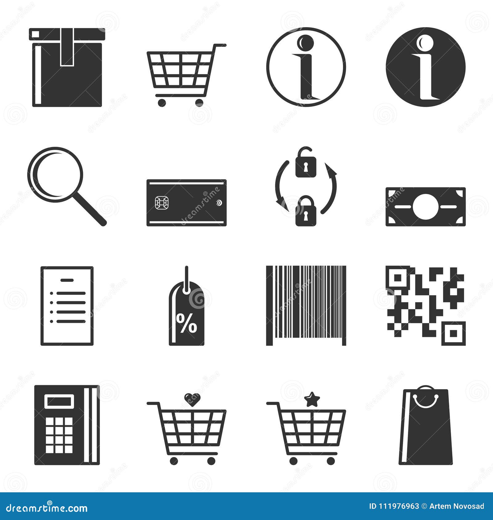 Set of Service Icons in the Store. Isolated Vector Stock Vector ...