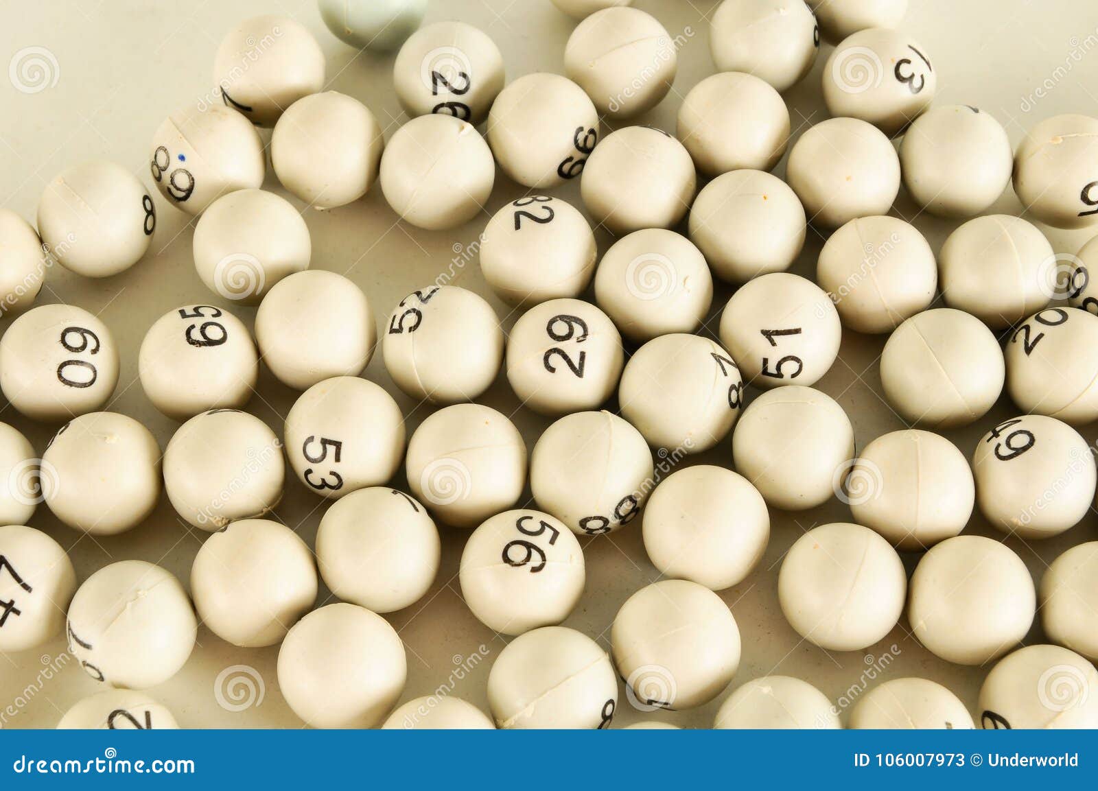 Set of several bingo balls stock image. Image of game - 106007973