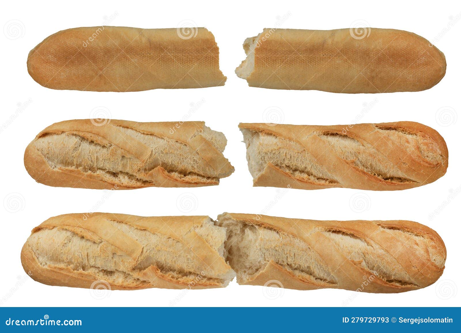 Loaf Loaf Broken In Half, With Hacksaw For Metal Inside.Tool, Concept ...