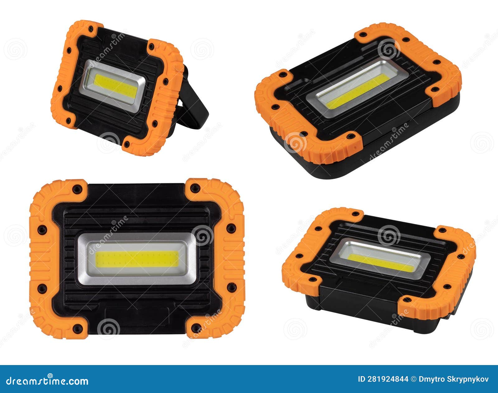 A Set of Several Pocket Portable Flashlights from Different Angles View ...