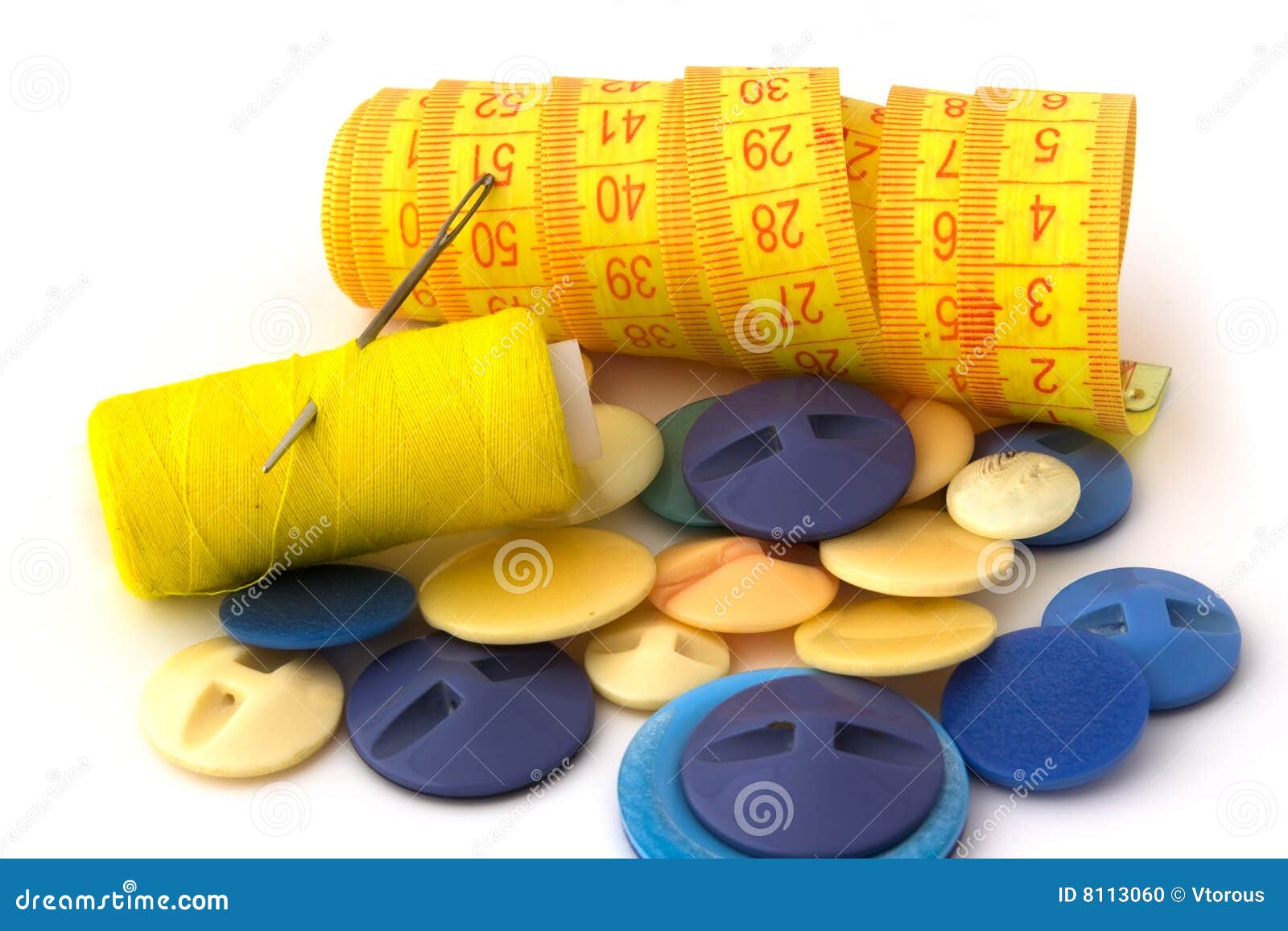 Set for sewing stock photo. Image of stitch, blue, embroidery - 8113060