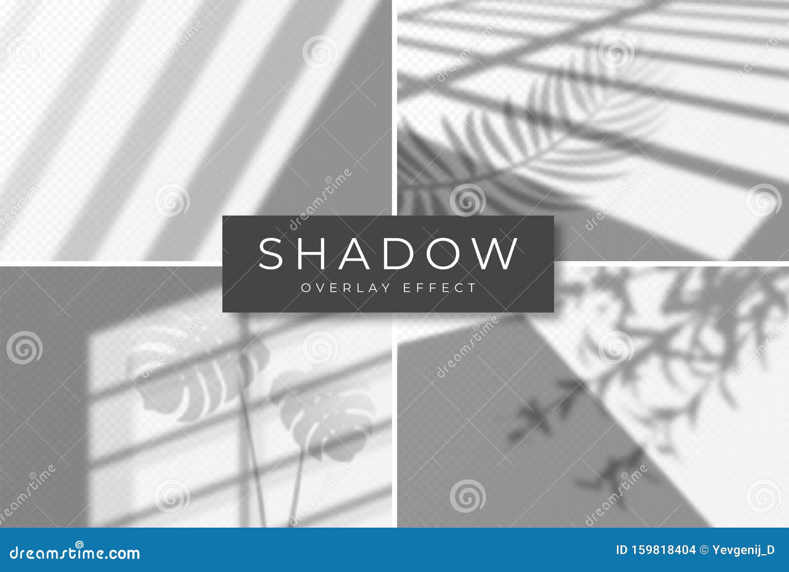 Set of Shadow Overlay Effects. Vector Shadow and Light Overlay Effect ...