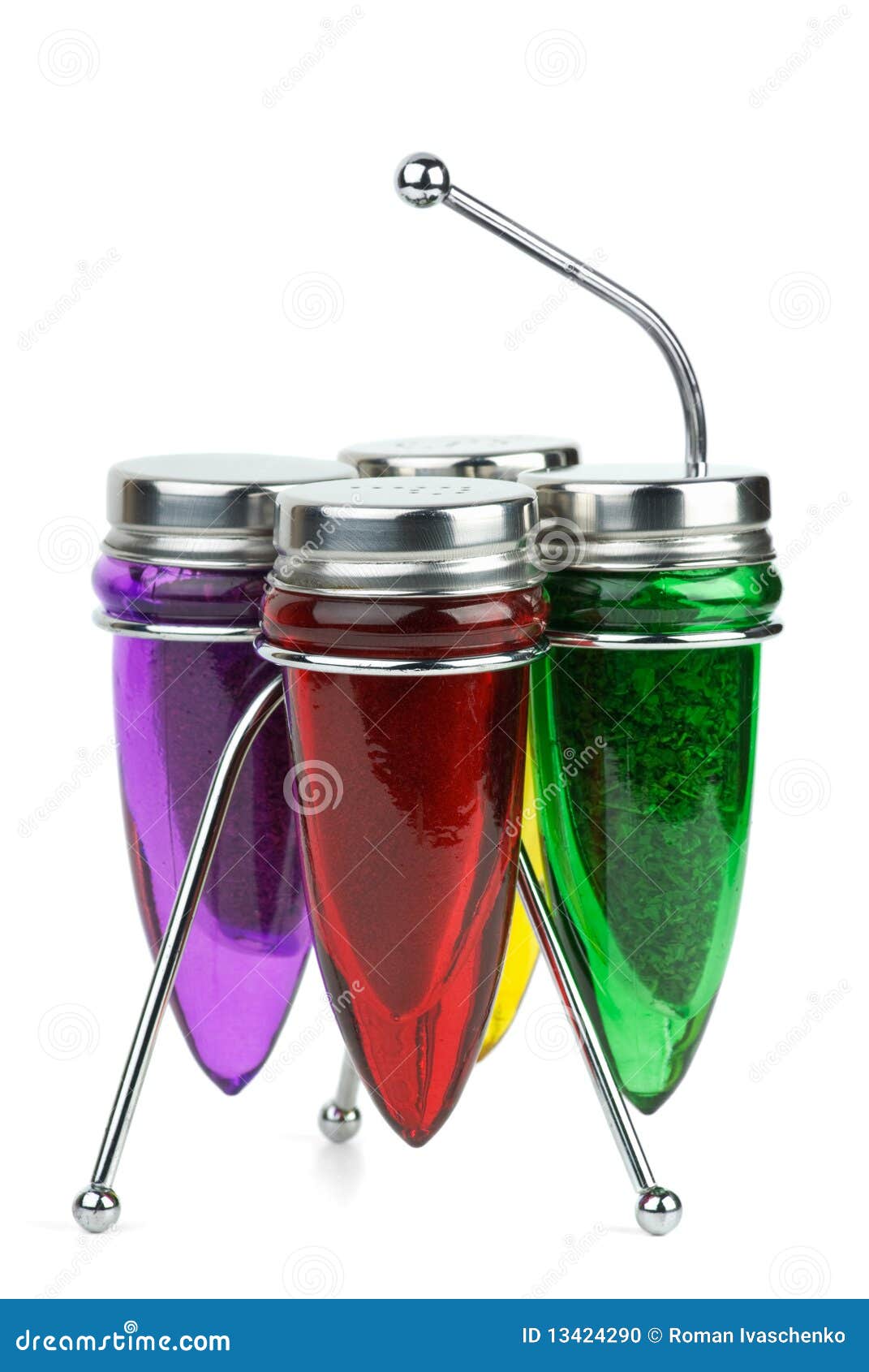Set of shakers stock photo. Image of green, seasoning - 13424290
