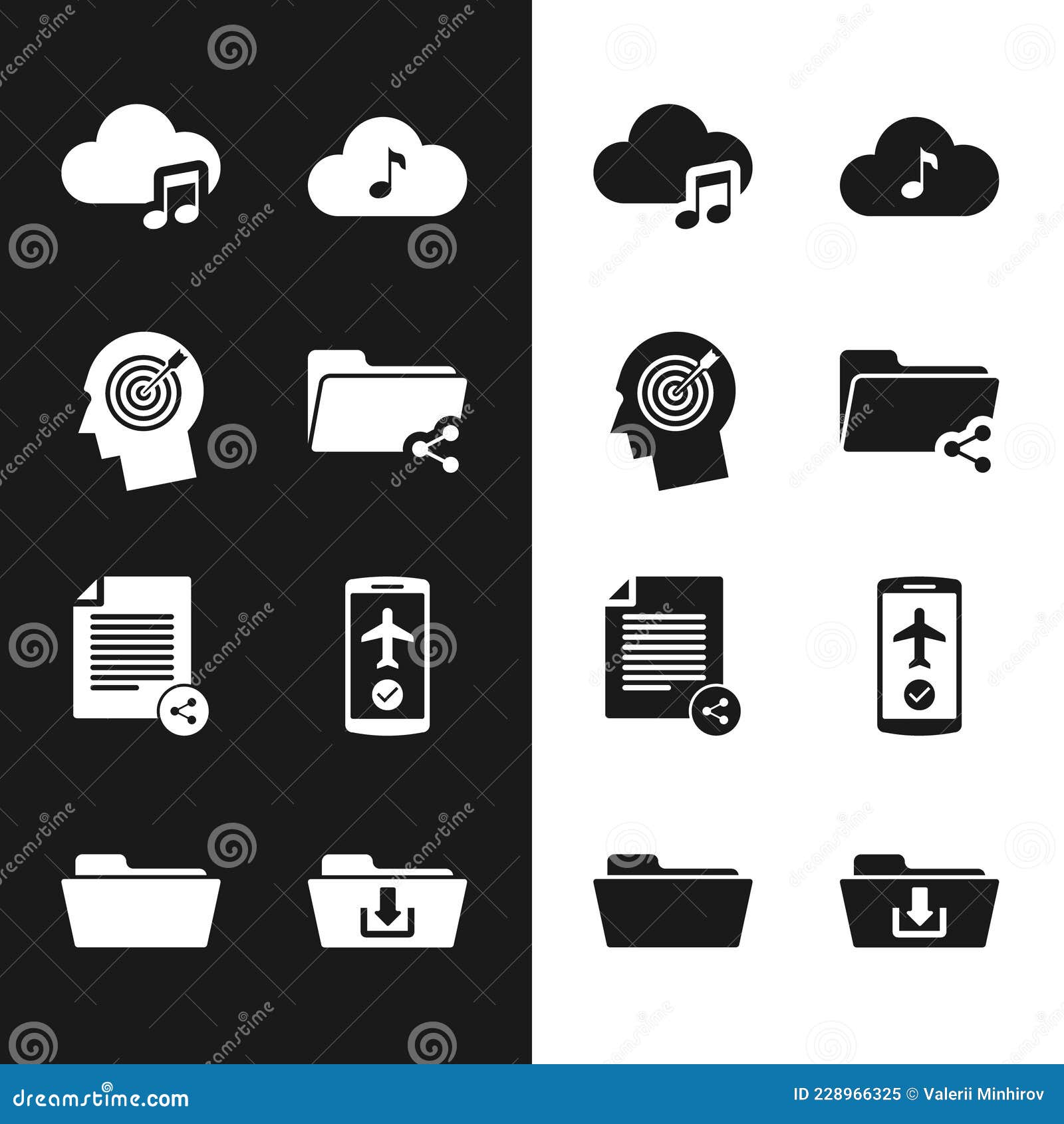 Set Share Folder, Head Hunting Concept, Music Streaming Service, , File ...