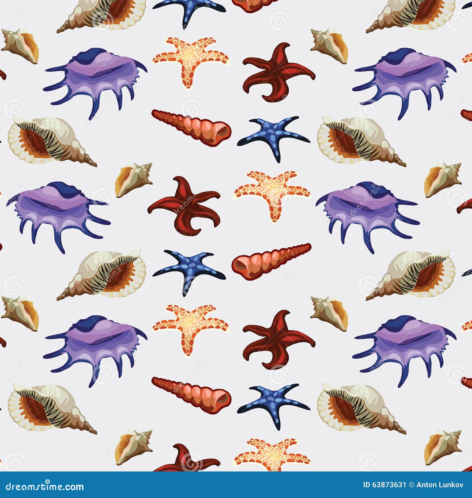 Set of Shellfish and Sea Creatures Stock Vector - Illustration of ...