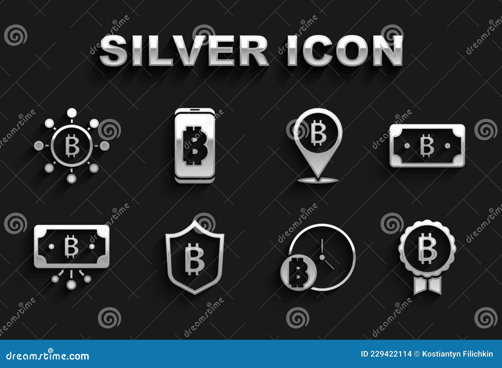 Set Shield with Bitcoin, Cryptocurrency, Bitcoin, Clock, Circuit, Blockchain Technology and ...