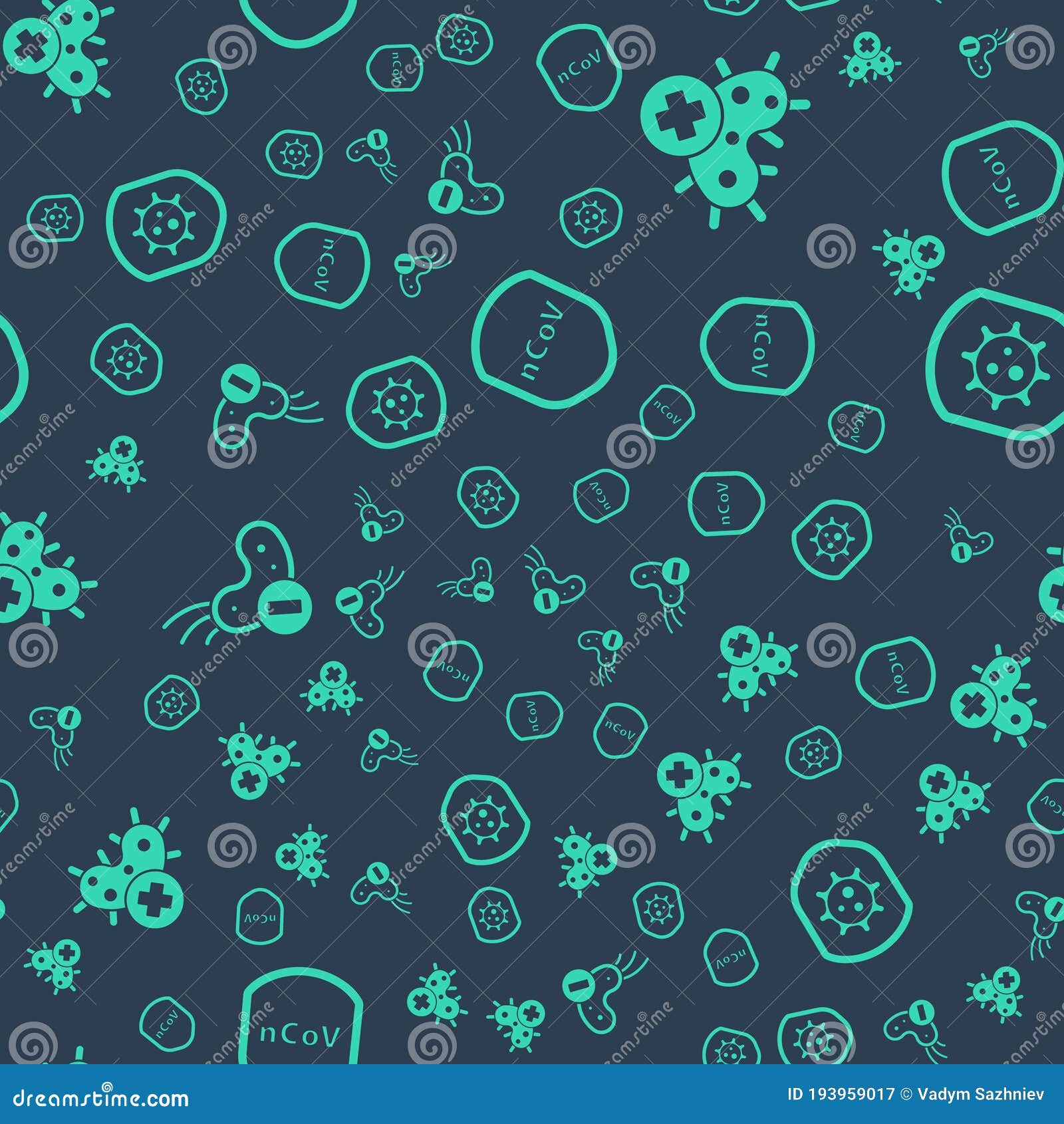 Set Shield Protecting from Virus, Positive Virus, Negative Virus and ...