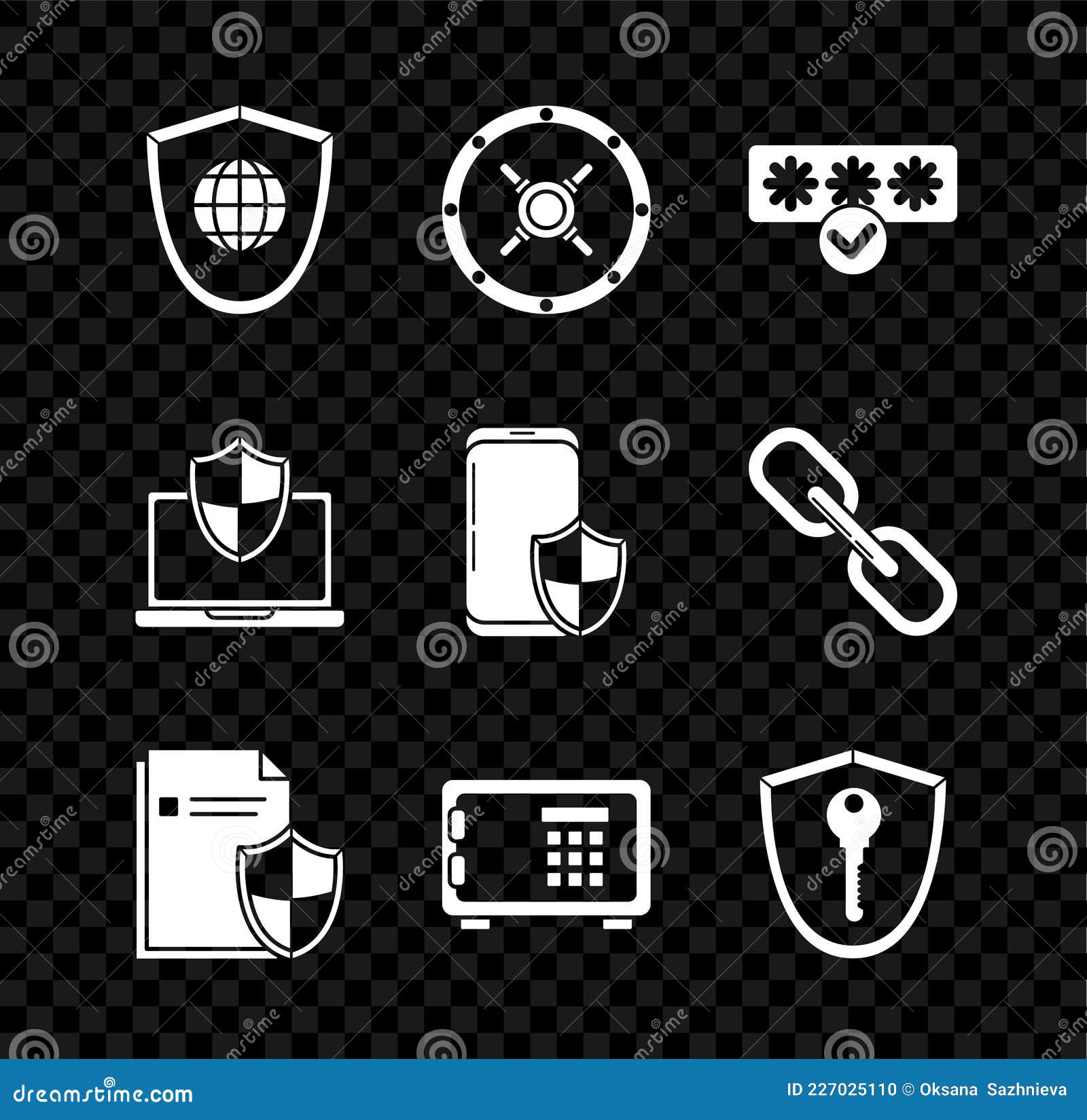 Set Globe Key, Safe Combination Lock Wheel, Shield With World Globe ...