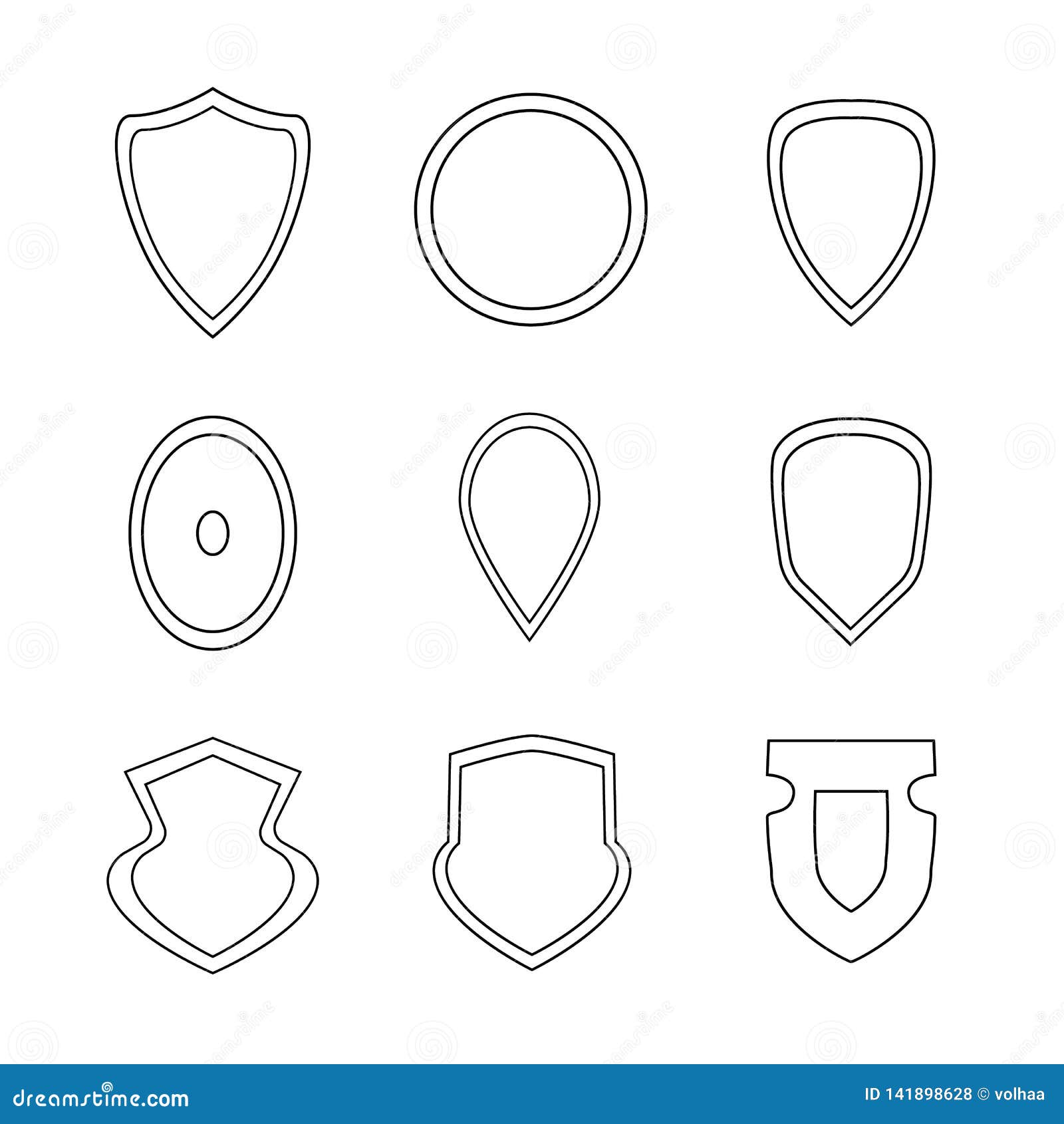 Set of shields icons stock vector. Illustration of health - 141898628 Set of shields icons stock vector. Illustration of health - 141898628