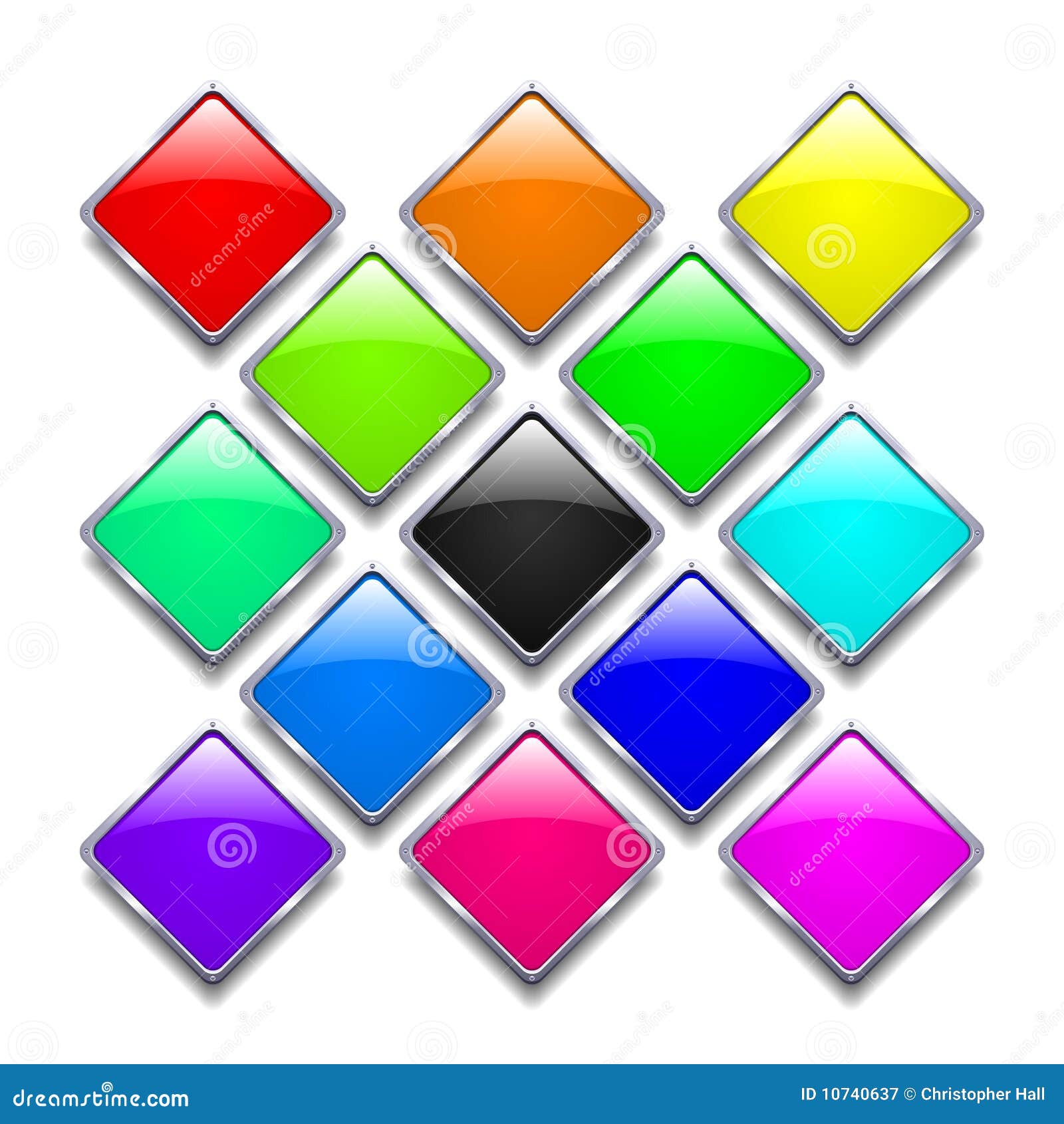 Set of shiny badges stock vector. Illustration of glossy - 10740637