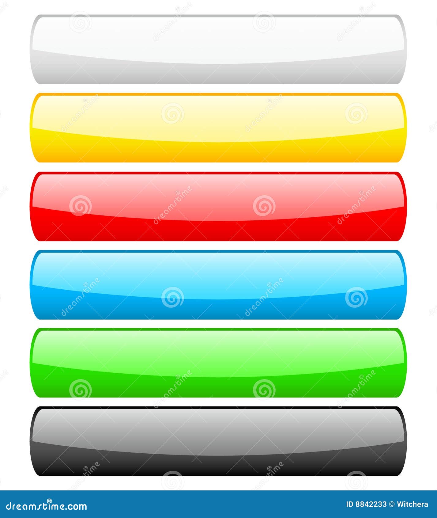 Set of shiny buttons stock illustration. Illustration of design - 8842233