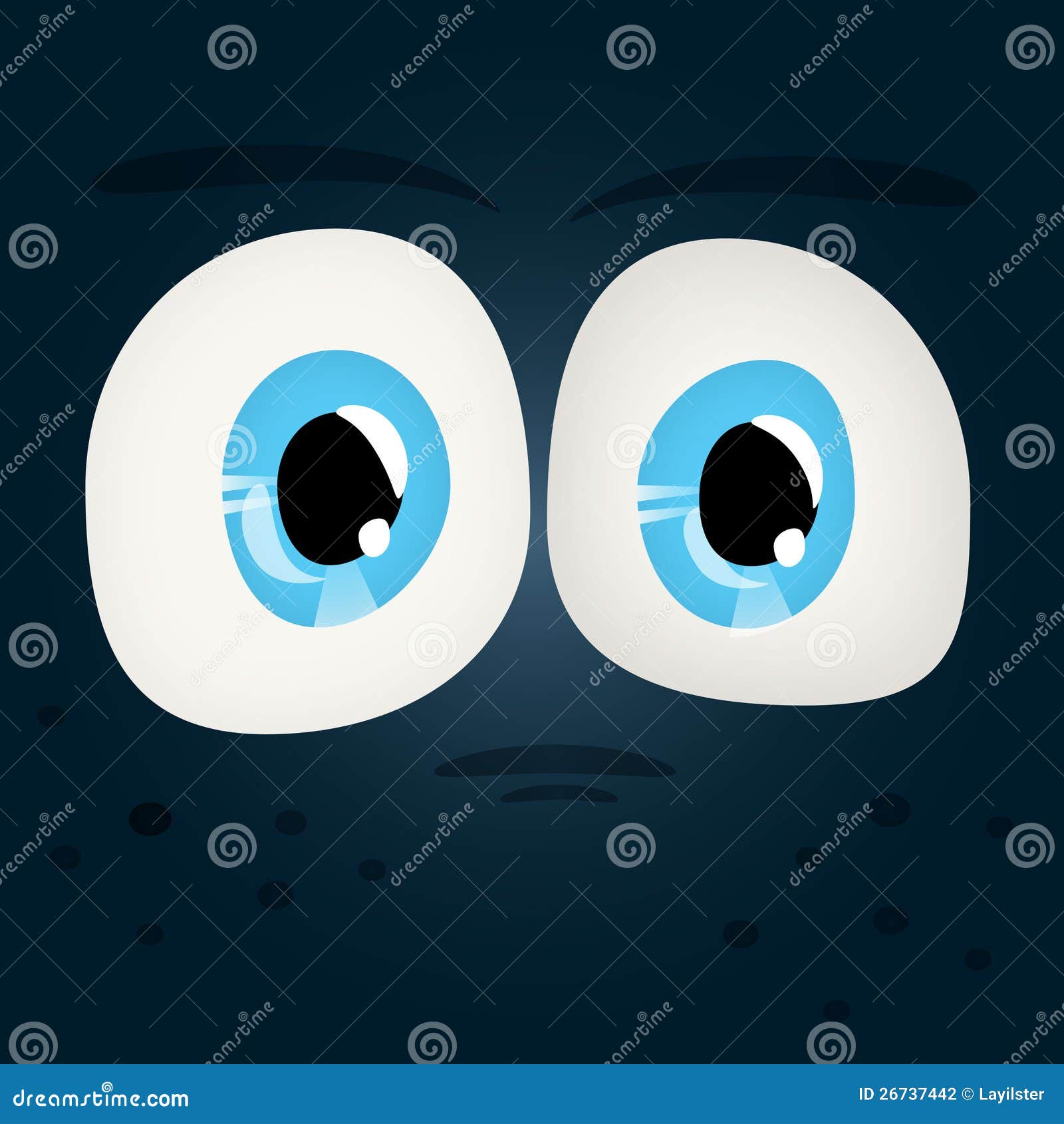 Set of Shiny Character Eyes Stock Vector - Illustration of makeup ...