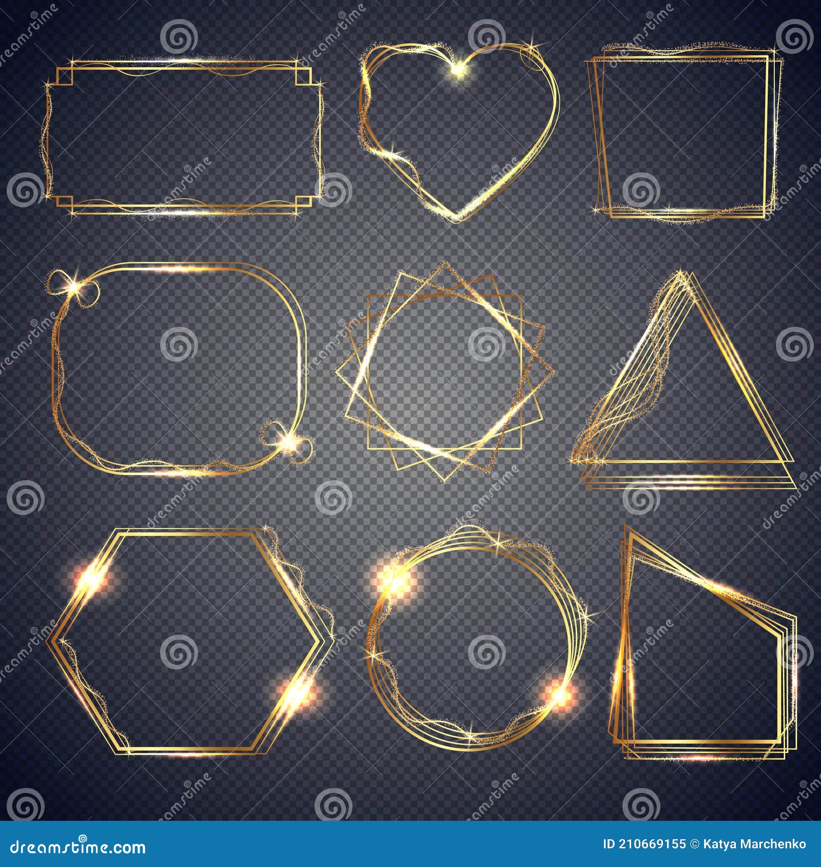 Luxurious Realistic Borders Royalty-Free Stock Image | CartoonDealer ...