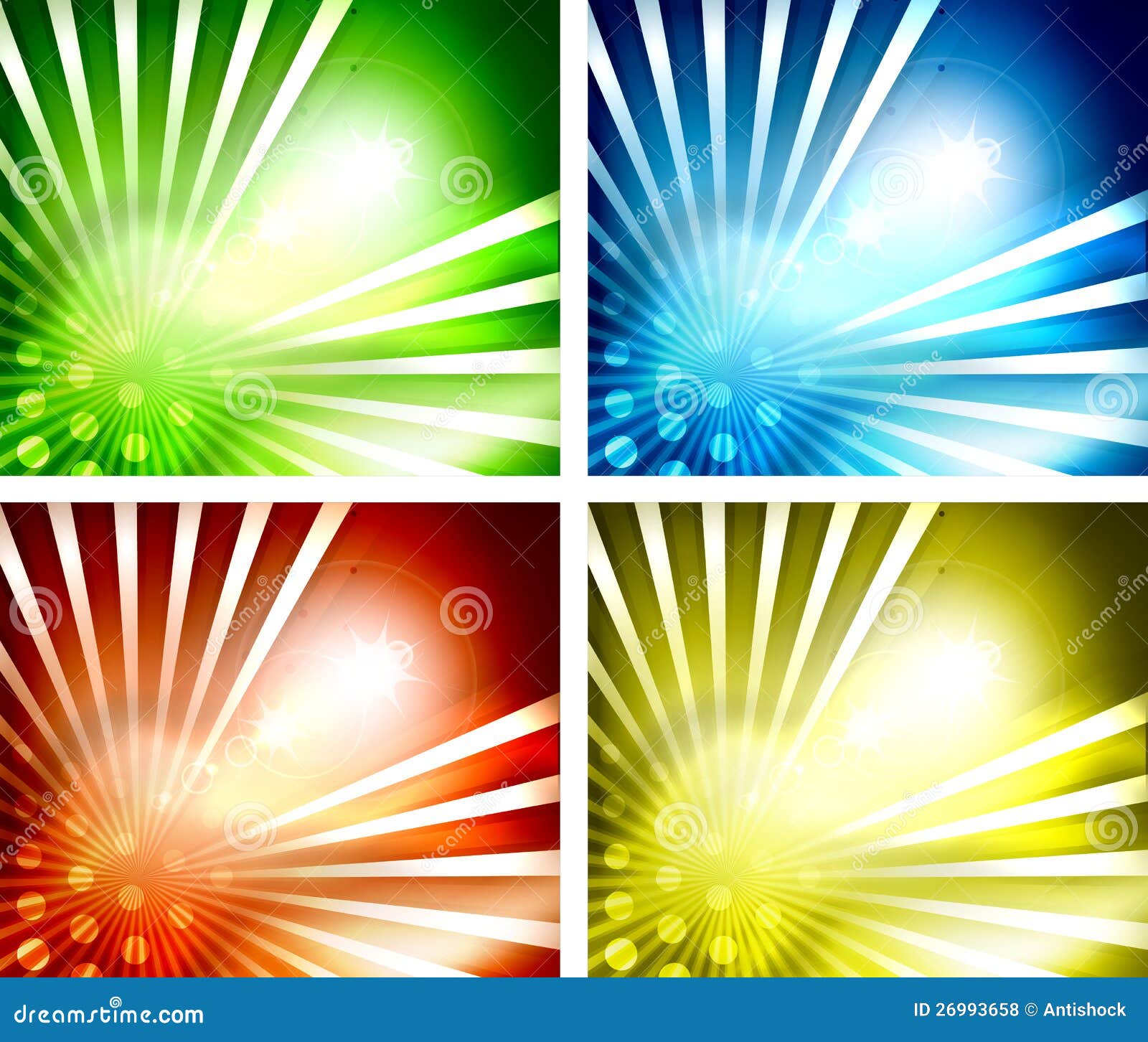 Set of Shiny Vector Backgrounds Stock Vector - Illustration of light ...