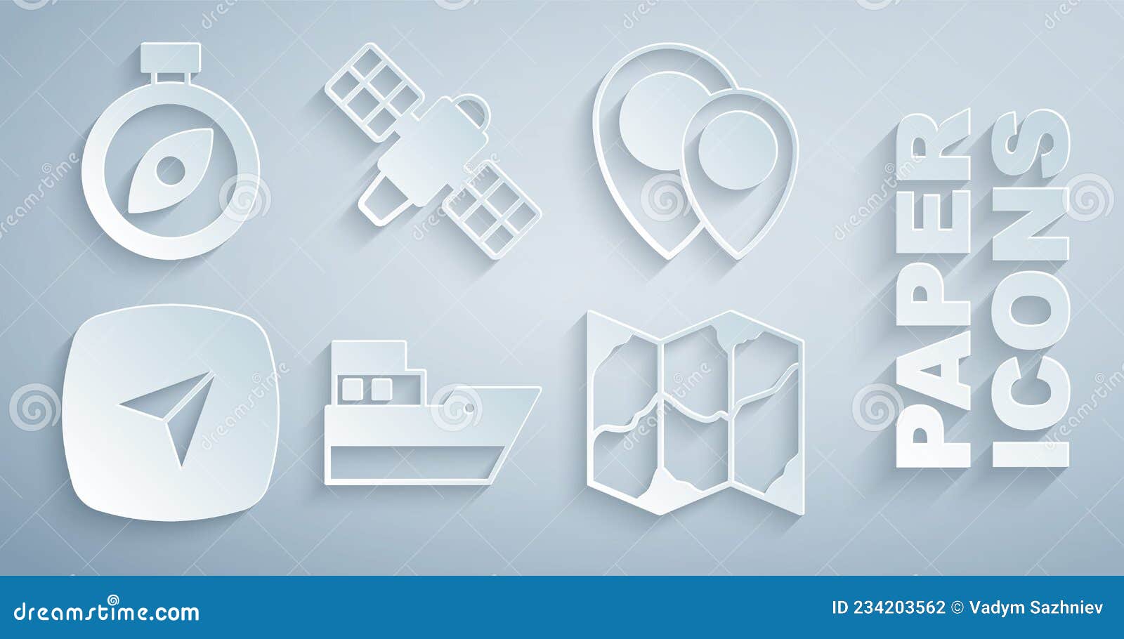 Set Ship Line Path, Location, Infographic of City Map Navigation ...