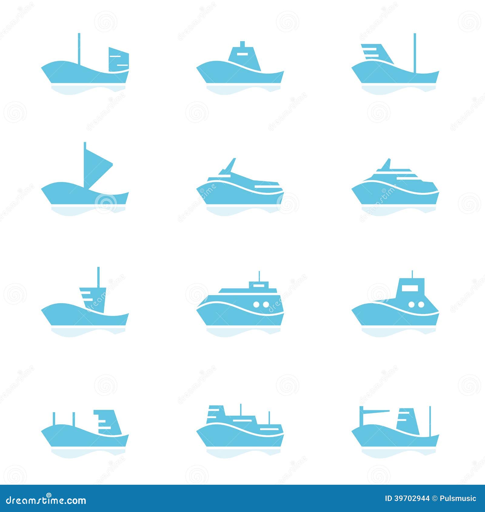 Set of ships icons stock vector. Illustration of isolated - 39702944