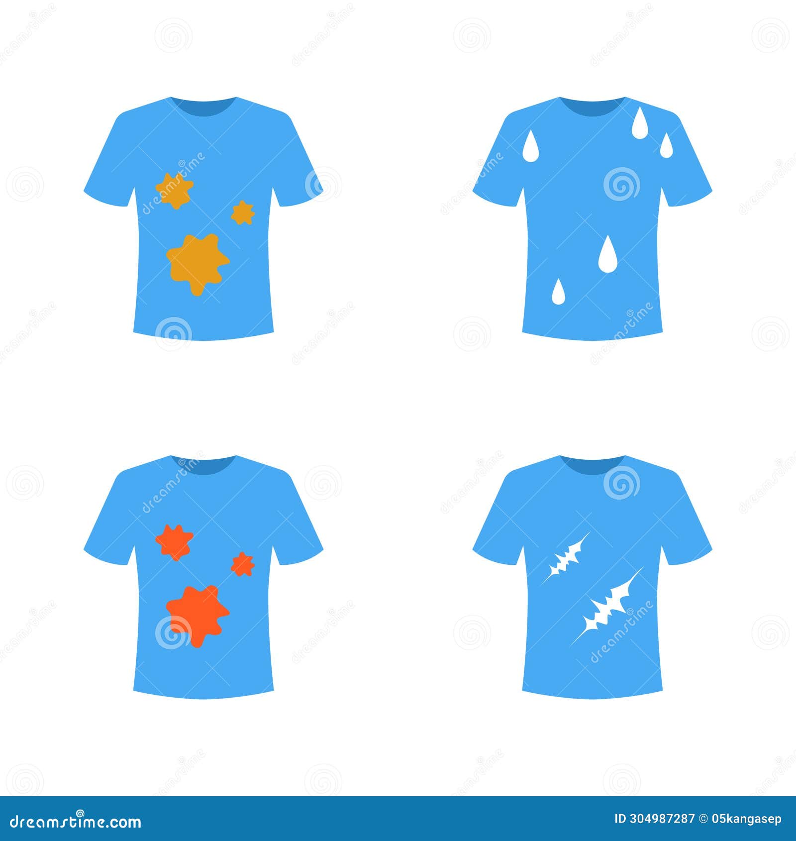 A set of shirts stock vector. Illustration of outfit - 304987287