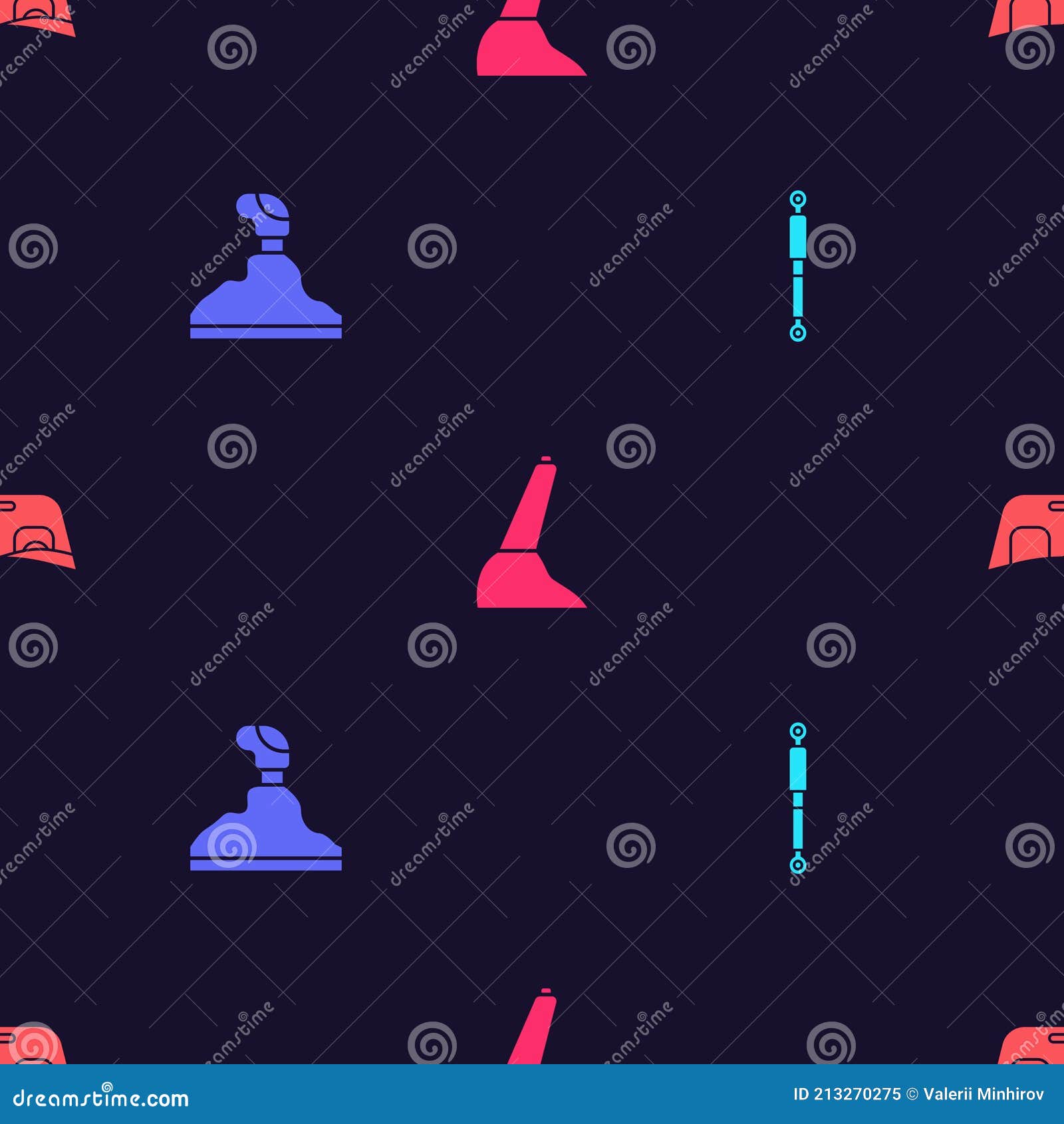 Set Shock Absorber, Gear Shifter, Car Handbrake and Windscreen on ...