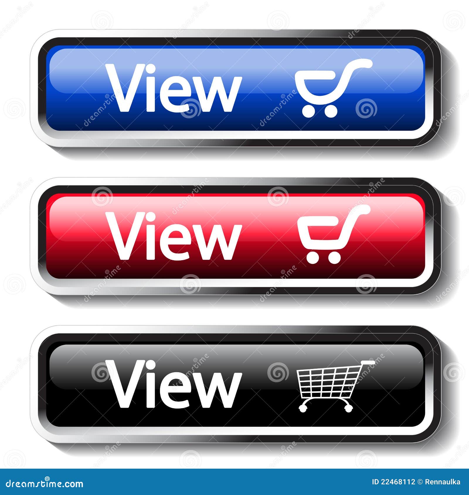 Set of shop buttons stock vector. Illustration of pointer - 22468112