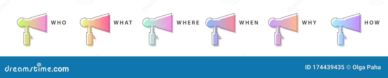 Set of shout stock vector. Illustration of information - 174439435