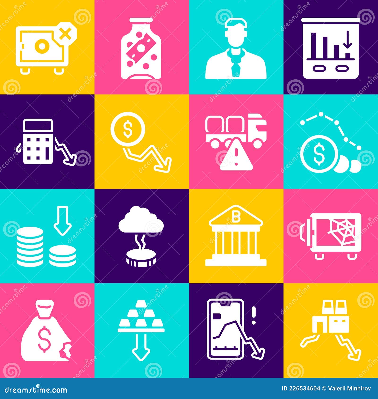 Set Shutdown of Factory, Safe, Dollar Rate Decrease, Worker, Calculation Expenses, and Stop ...